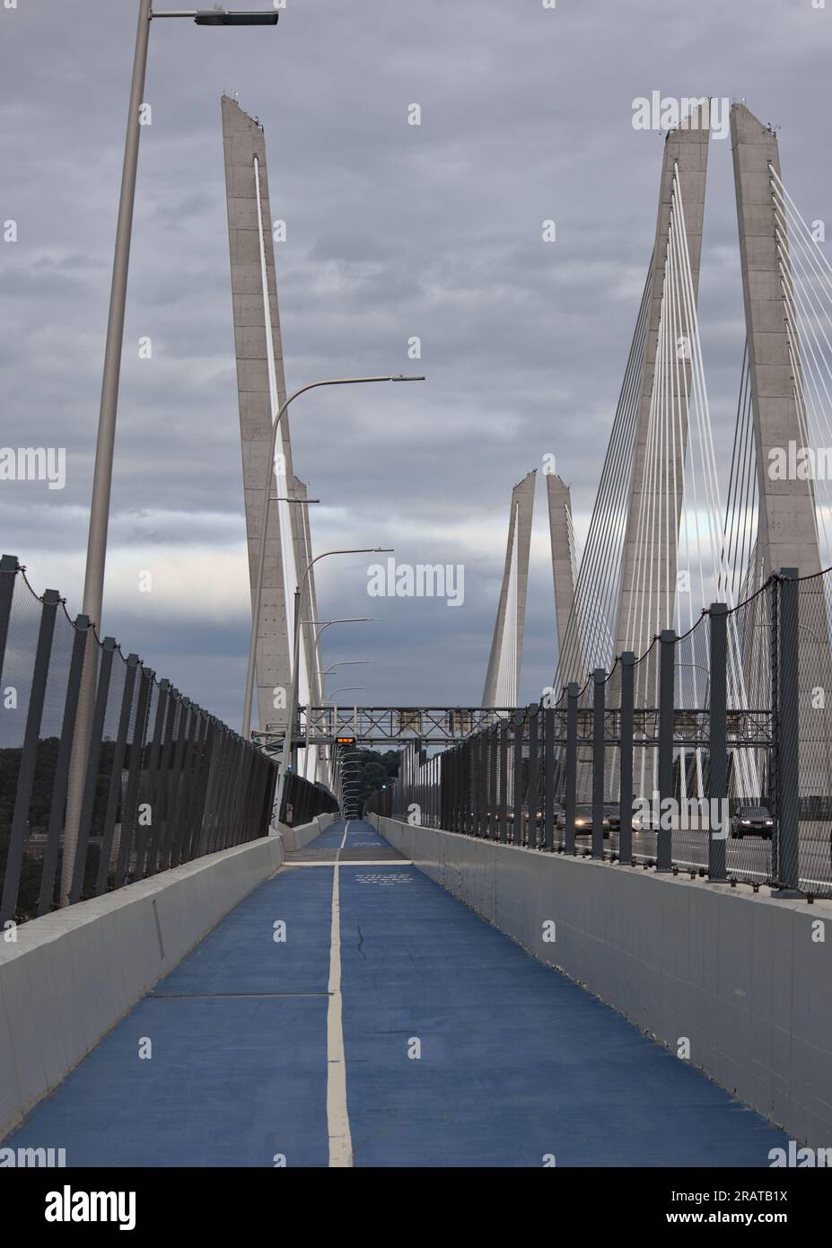 new tappan zee bridge (nyack to tarrytown, new york) suspension bridge ...