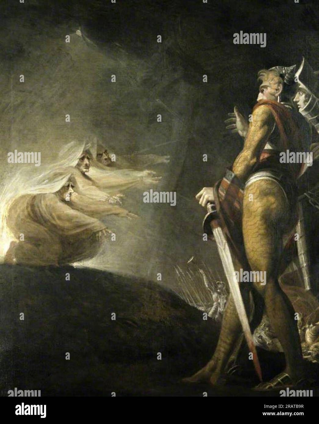 Macbeth, Banquo and the Witches 1794 by Henry Fuseli Stock Photo - Alamy