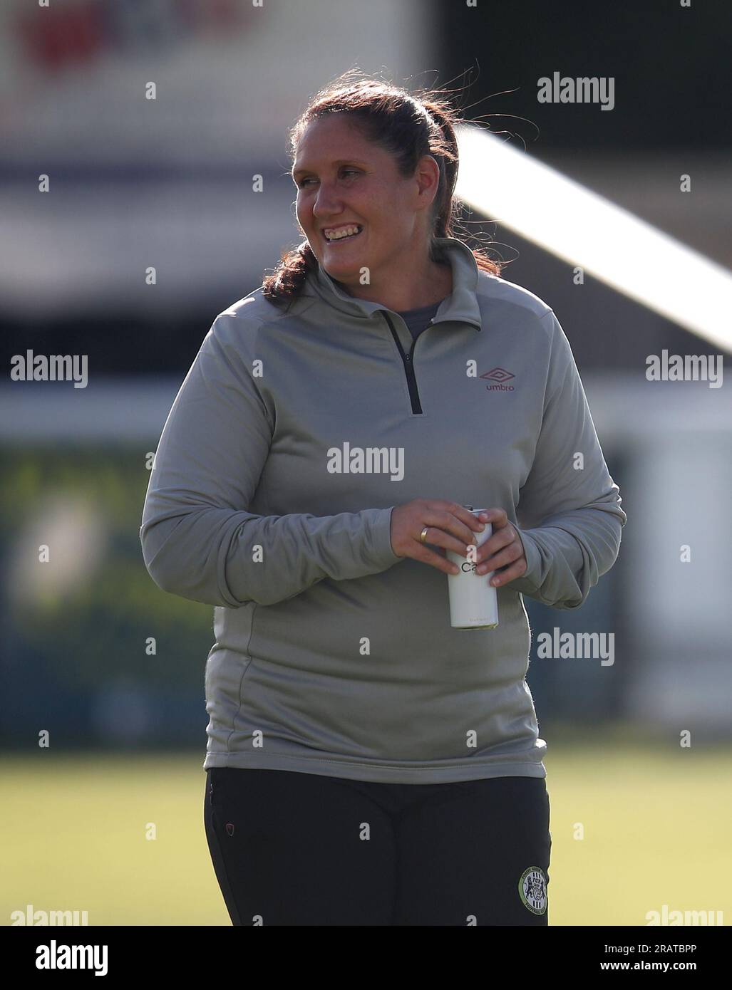 Forest Green Rovers' new caretaker head coach Hannah Dingley before the ...