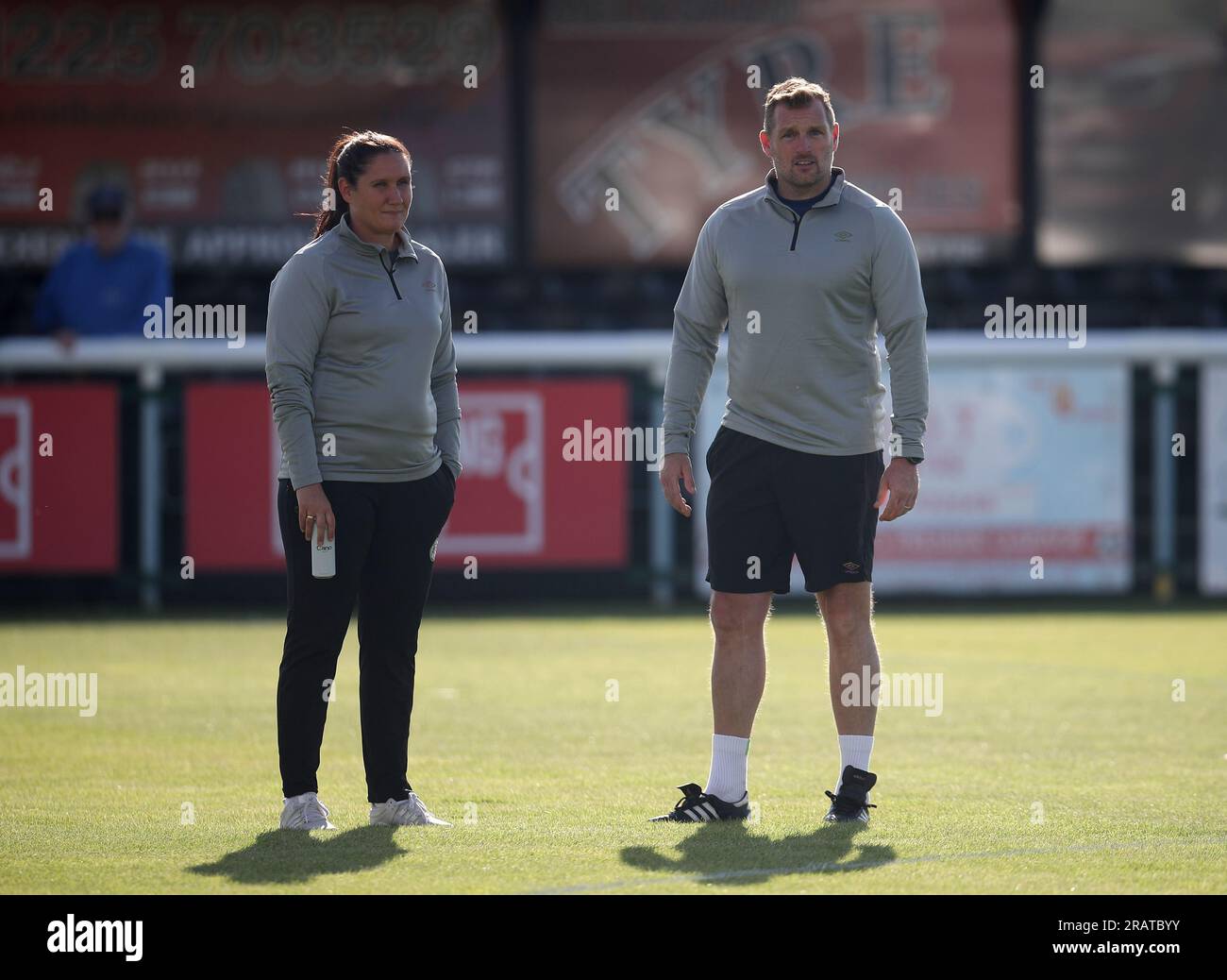Forest Green Rovers' new caretaker head coach Hannah Dingley with ...