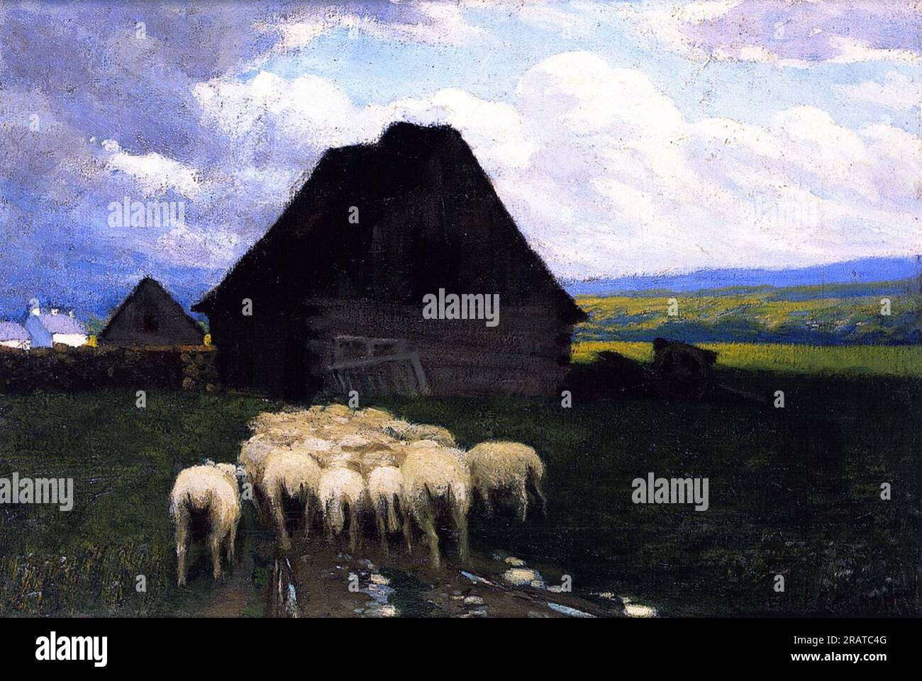 Clearing Weather, Beaupré 1903 by Clarence Gagnon Stock Photo - Alamy