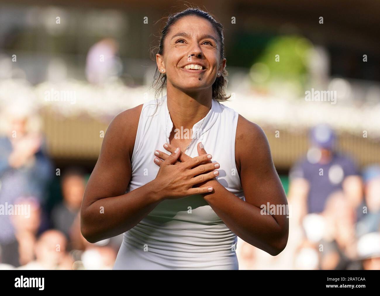 Natalija Stevanovic celebrates victory over Karolina Pliskova on day ...