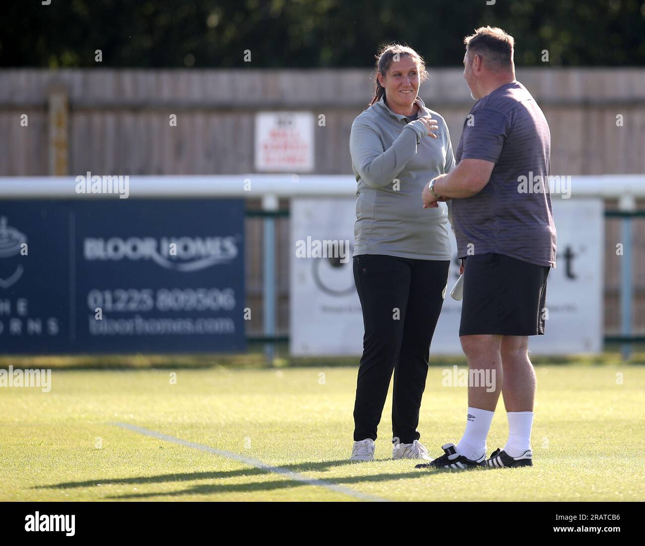 Forest Green Rovers' new caretaker head coach Hannah Dingley before the ...
