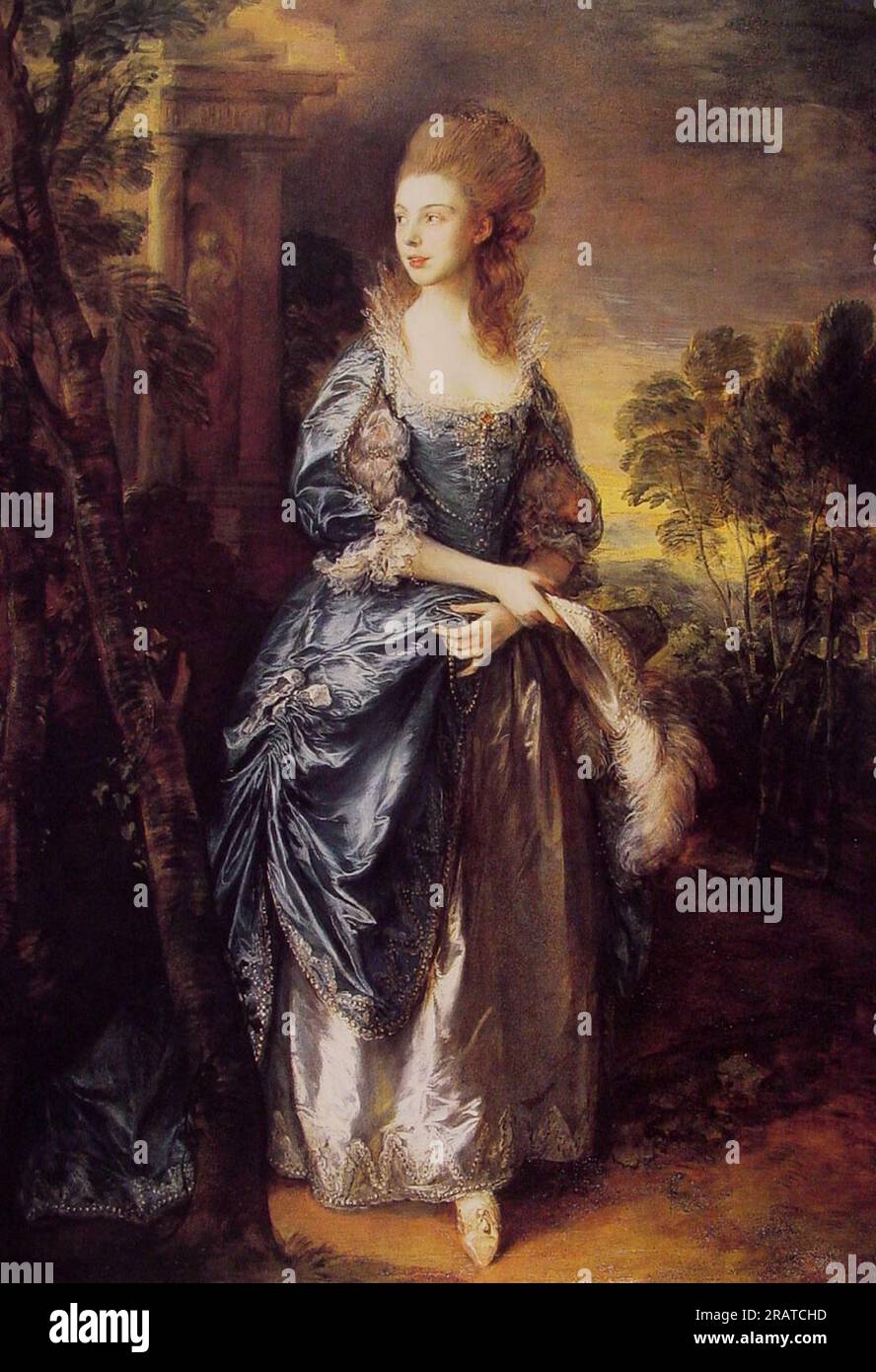 The Honourable Frances Duncombe 1777 by Thomas Gainsborough Stock Photo ...