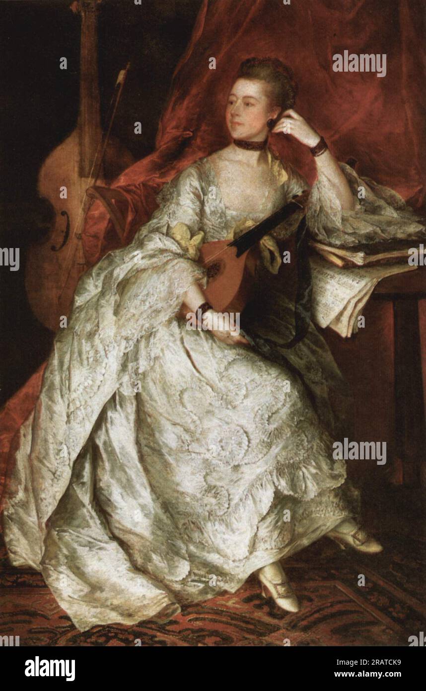 Portrait of Ann Ford (later Mrs. Philip Thicknesse) 1760 by Thomas ...