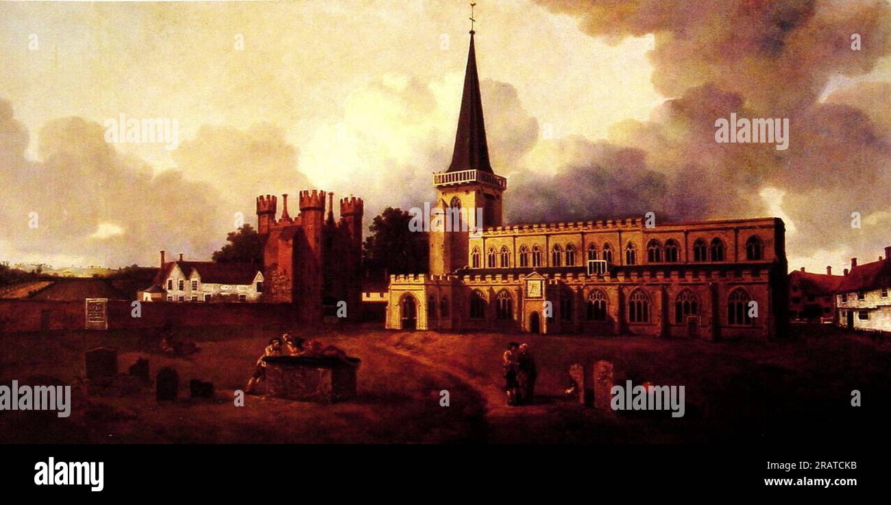 St. Mary's Church Hadleigh 1750 by Thomas Gainsborough Stock Photo - Alamy