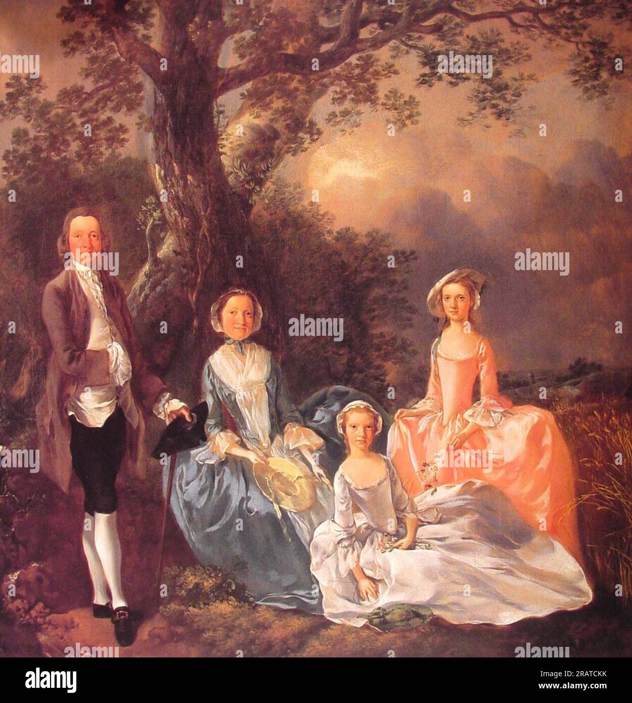 Mr. and Mrs. John Gravenor and their Daughters, Elizabeth and Ann 1754 ...