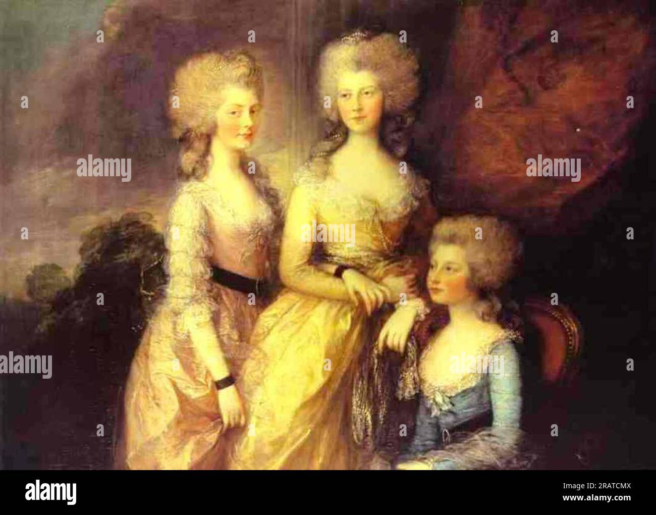 The three eldest daughters of George III: Princesses Charlotte, Augusta ...