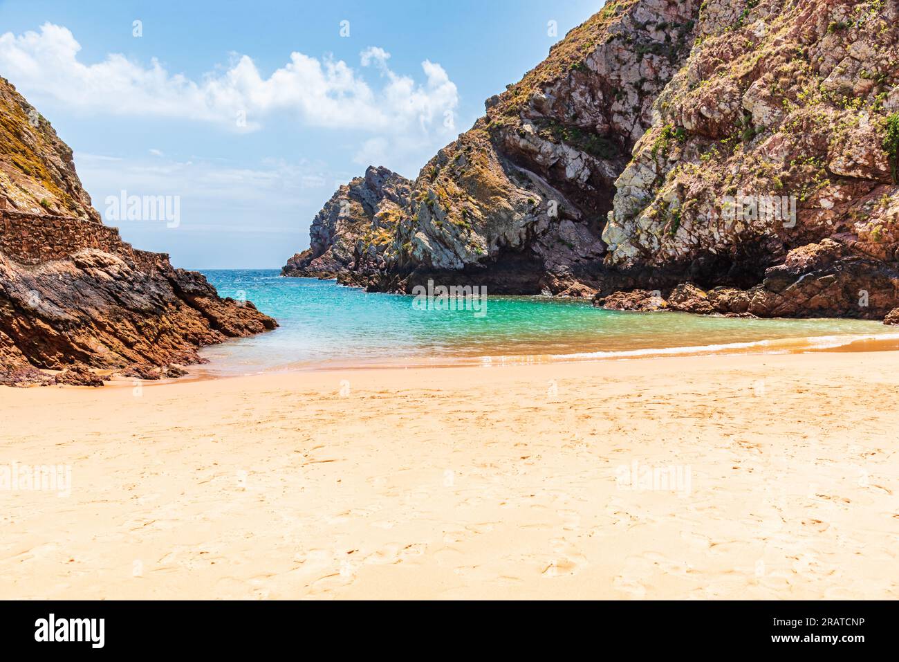 Berlenga Grande Beach or Carreiro do Mosteiro, the most popular of the ...