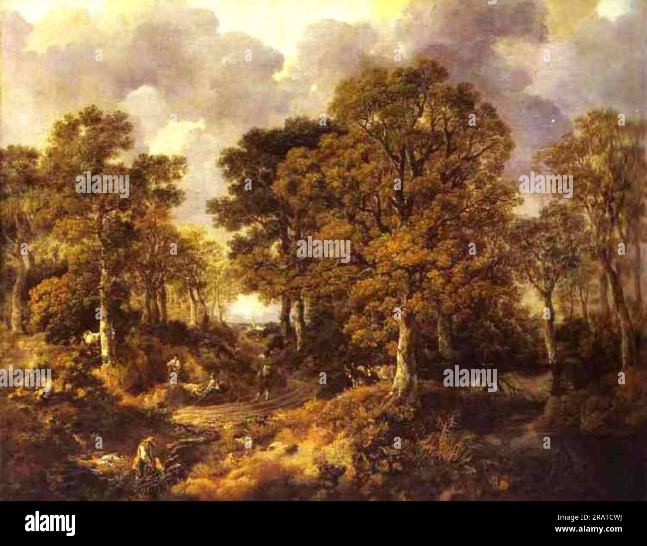 Forest (Cornard Wood) 1747 by Thomas Gainsborough Stock Photo - Alamy