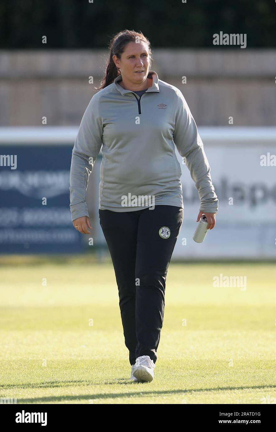 Forest Green Rovers' new caretaker head coach Hannah Dingley before the ...