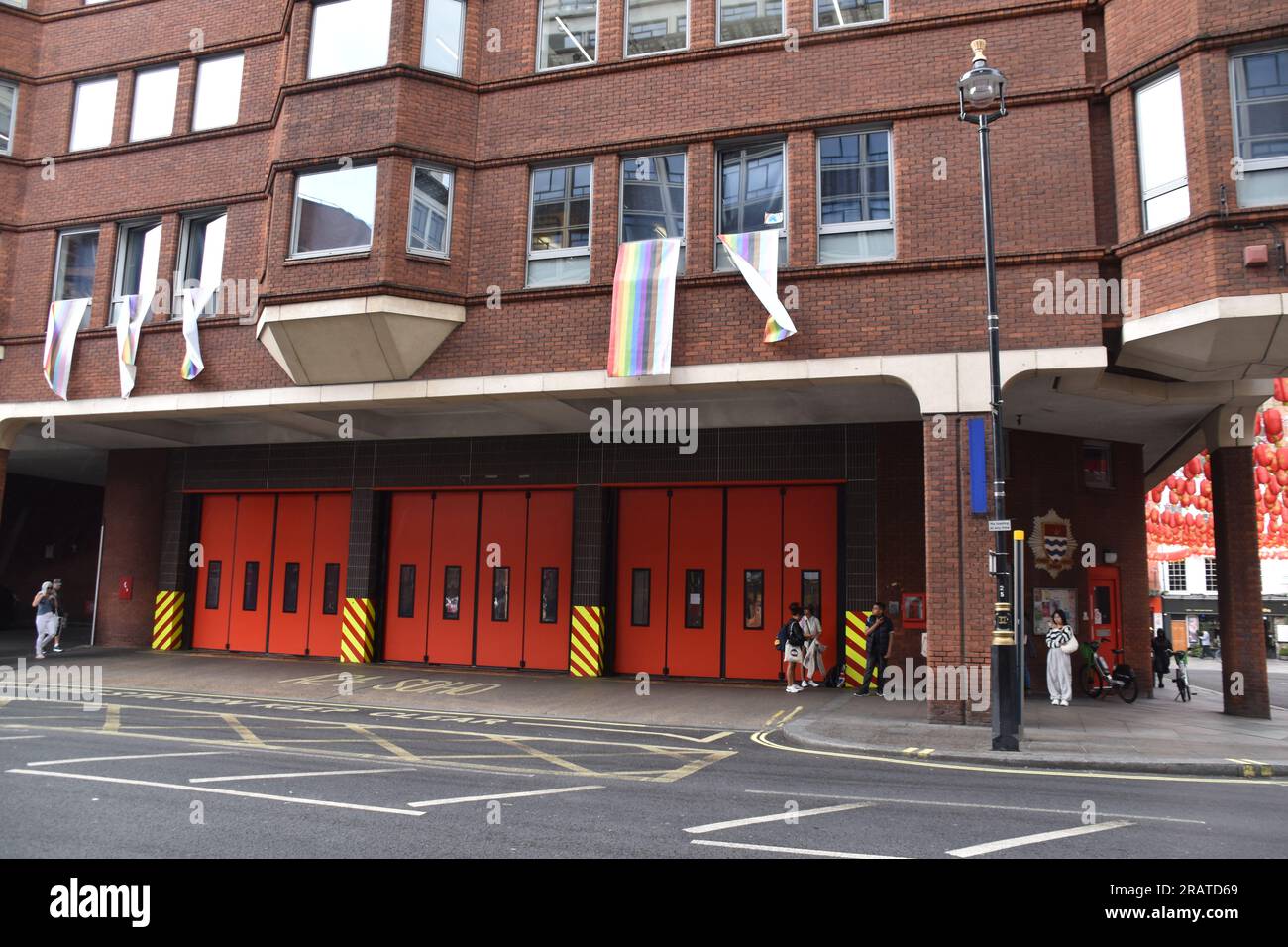 LFB Soho Fire Station, London Stock Photo - Alamy