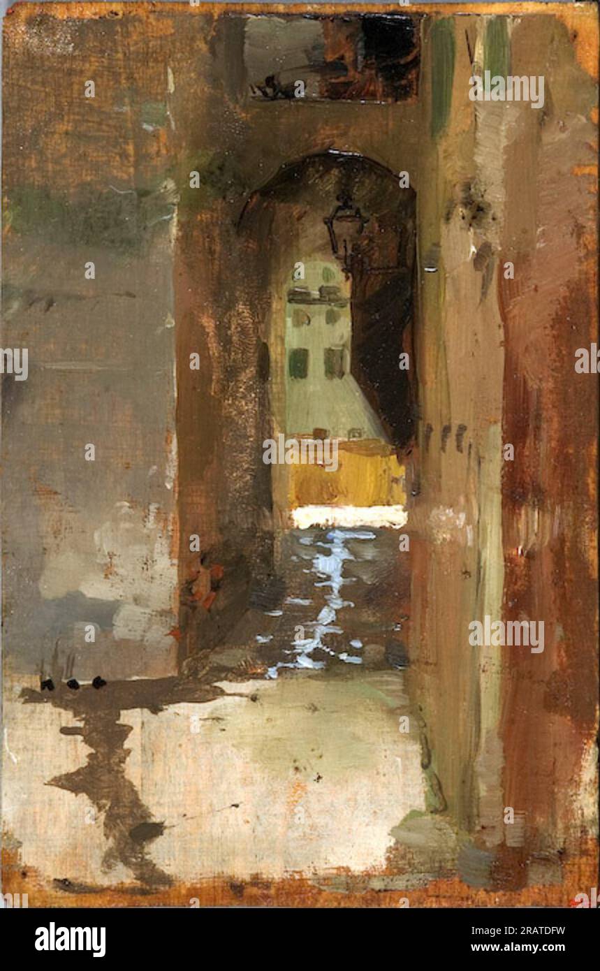 Pasadizo Romano by José Garnelo Stock Photo - Alamy
