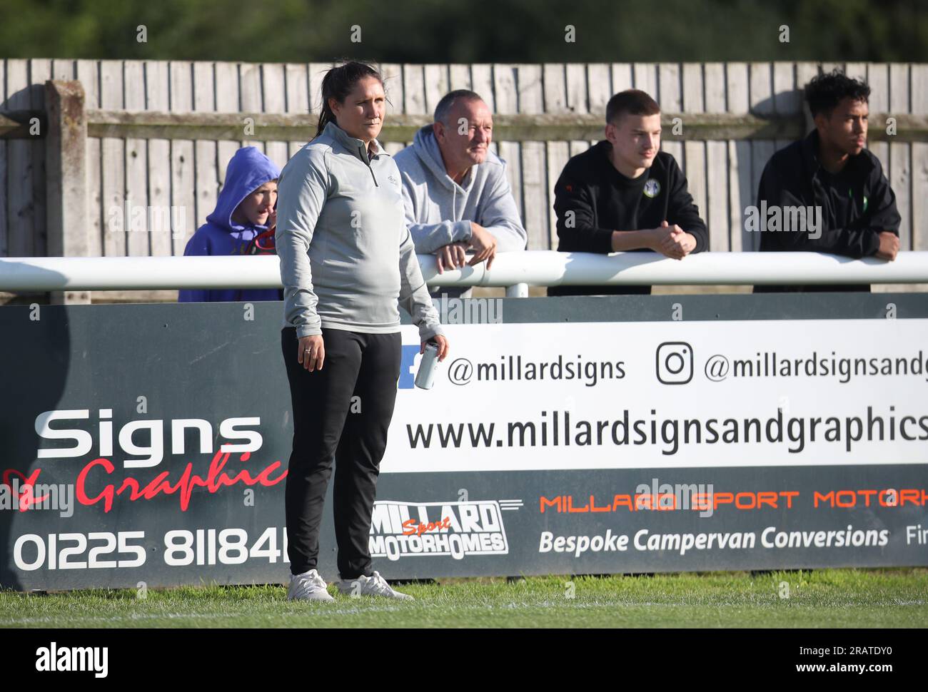 Forest Green Rovers' new caretaker head coach Hannah Dingley before the ...