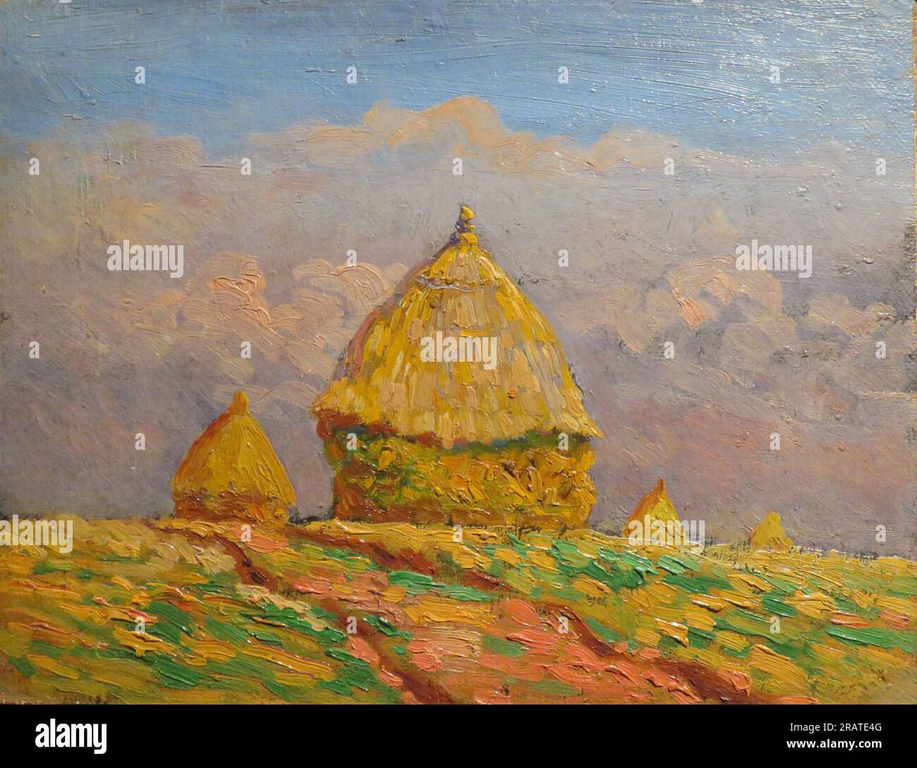 Les Meules près du chemin 1892 by Léo Gausson Stock Photo - Alamy