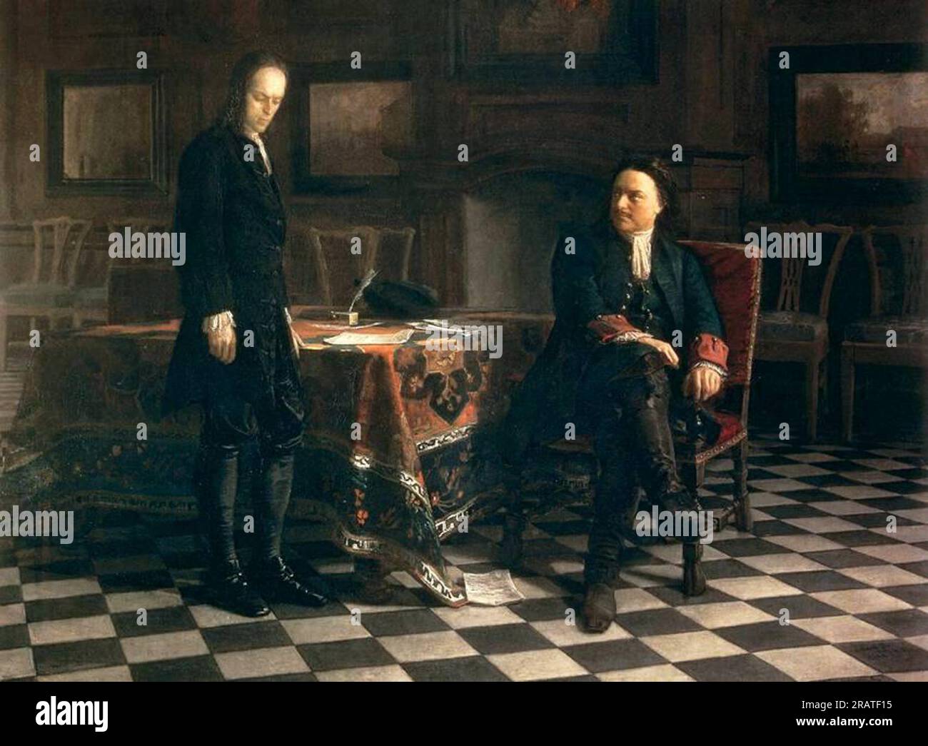 Peter the Great Interrogating the Tsarevich Alexei Petrovich at ...