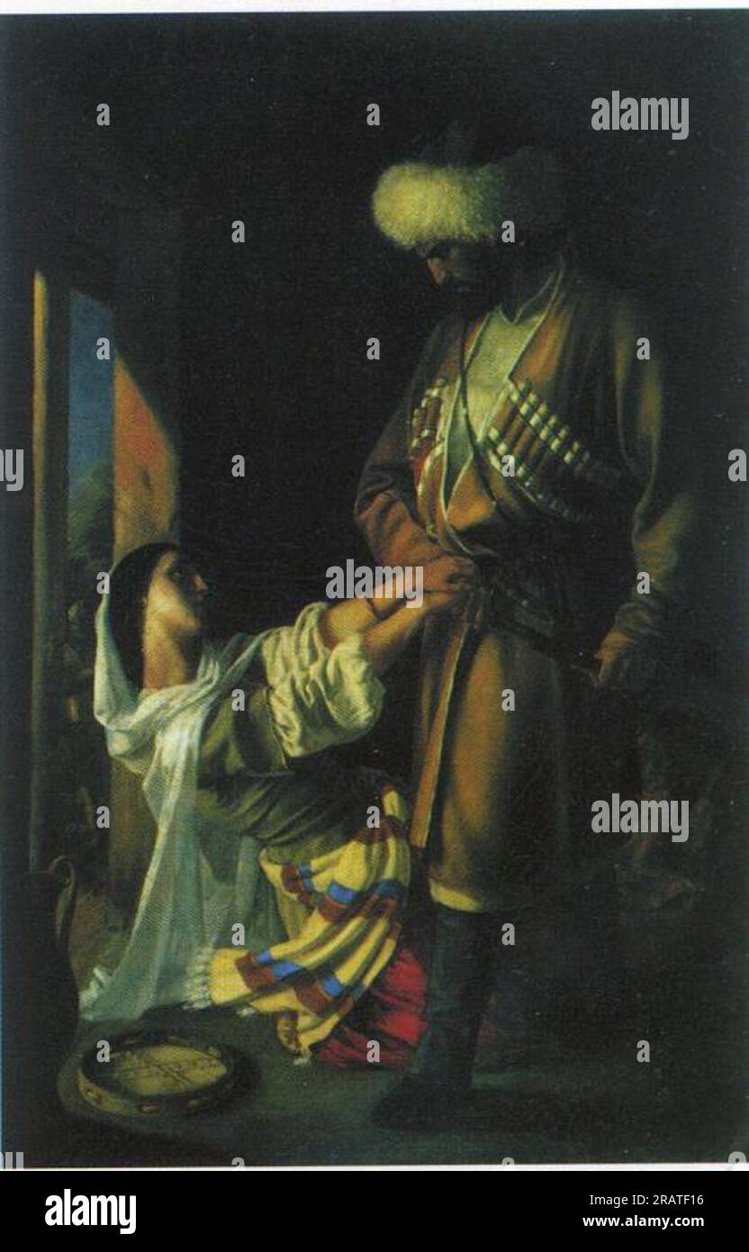 Leila and Khaji-Abrek 1852 by Nikolai Ge Stock Photo - Alamy