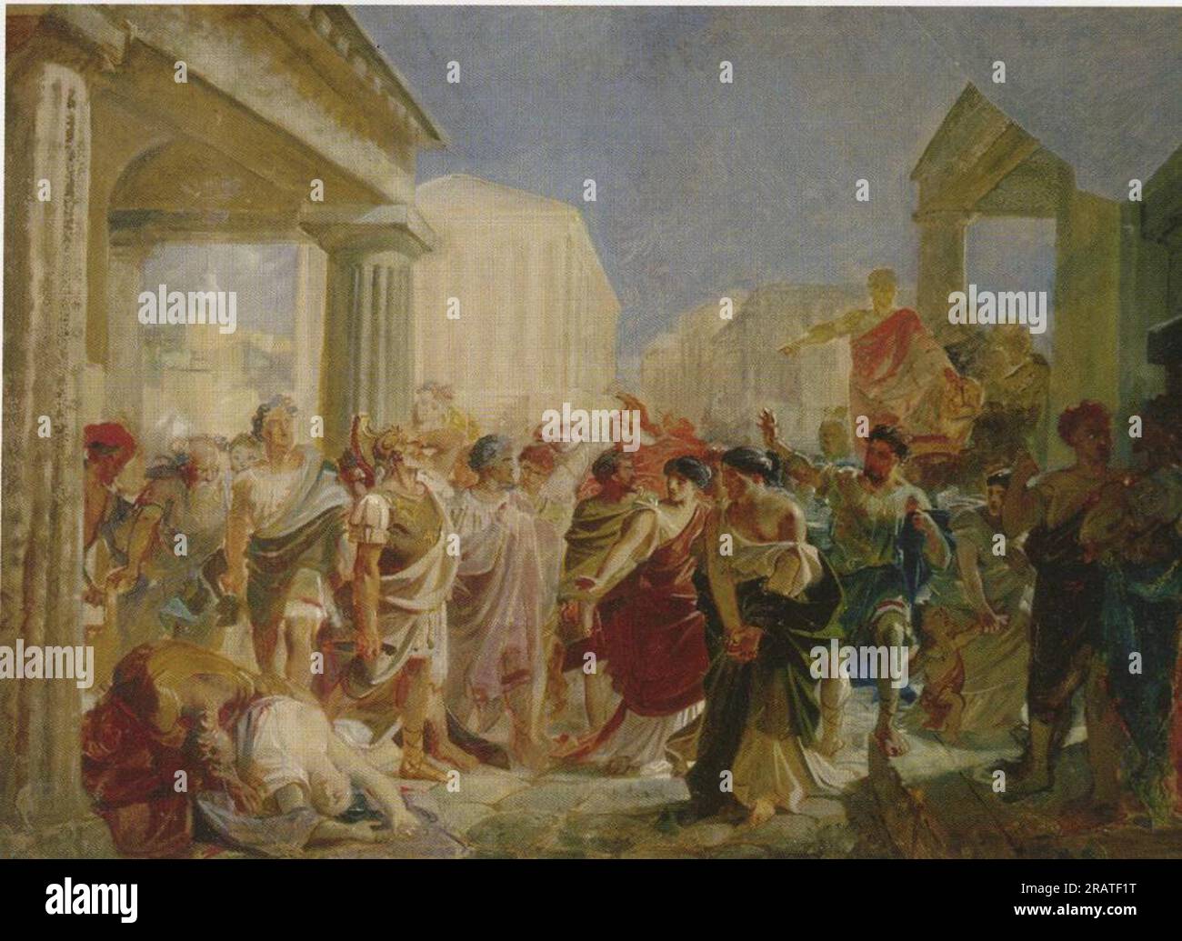 Death of Virginia, Study 1857 by Nikolai Ge Stock Photo - Alamy