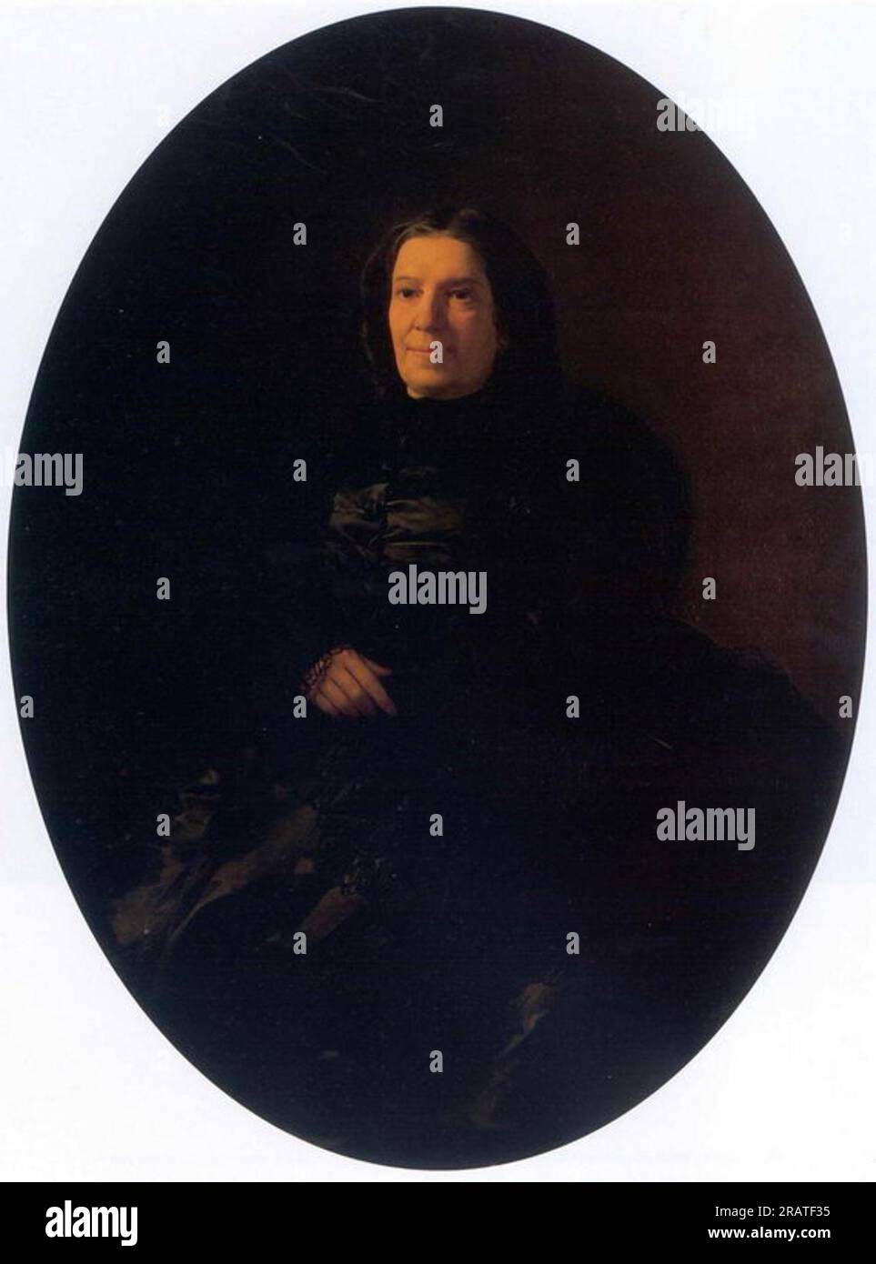 Portrait of V.N.Rostovtseva 1861 by Nikolai Ge Stock Photo - Alamy