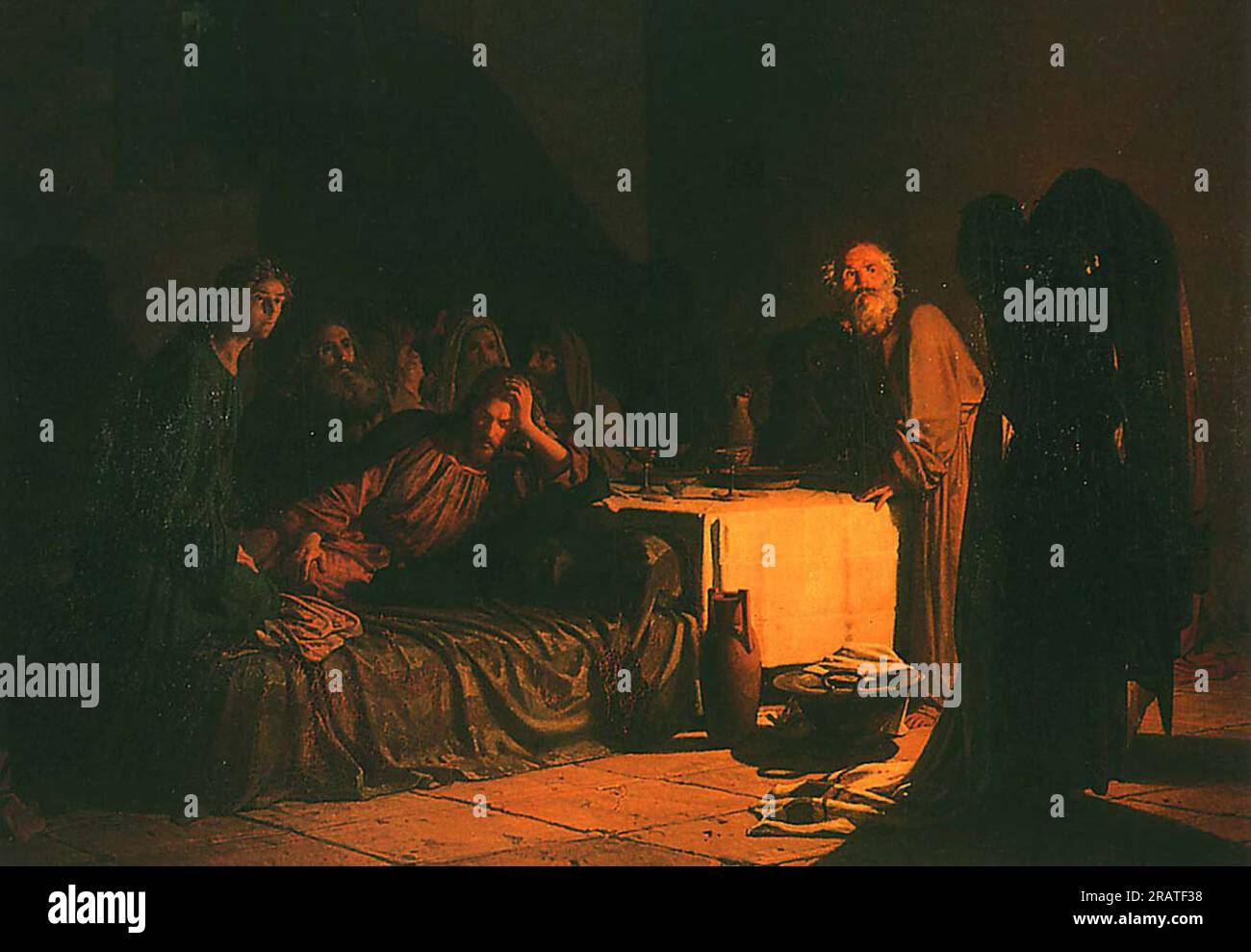 Last Supper 1863 by Nikolai Ge Stock Photo - Alamy