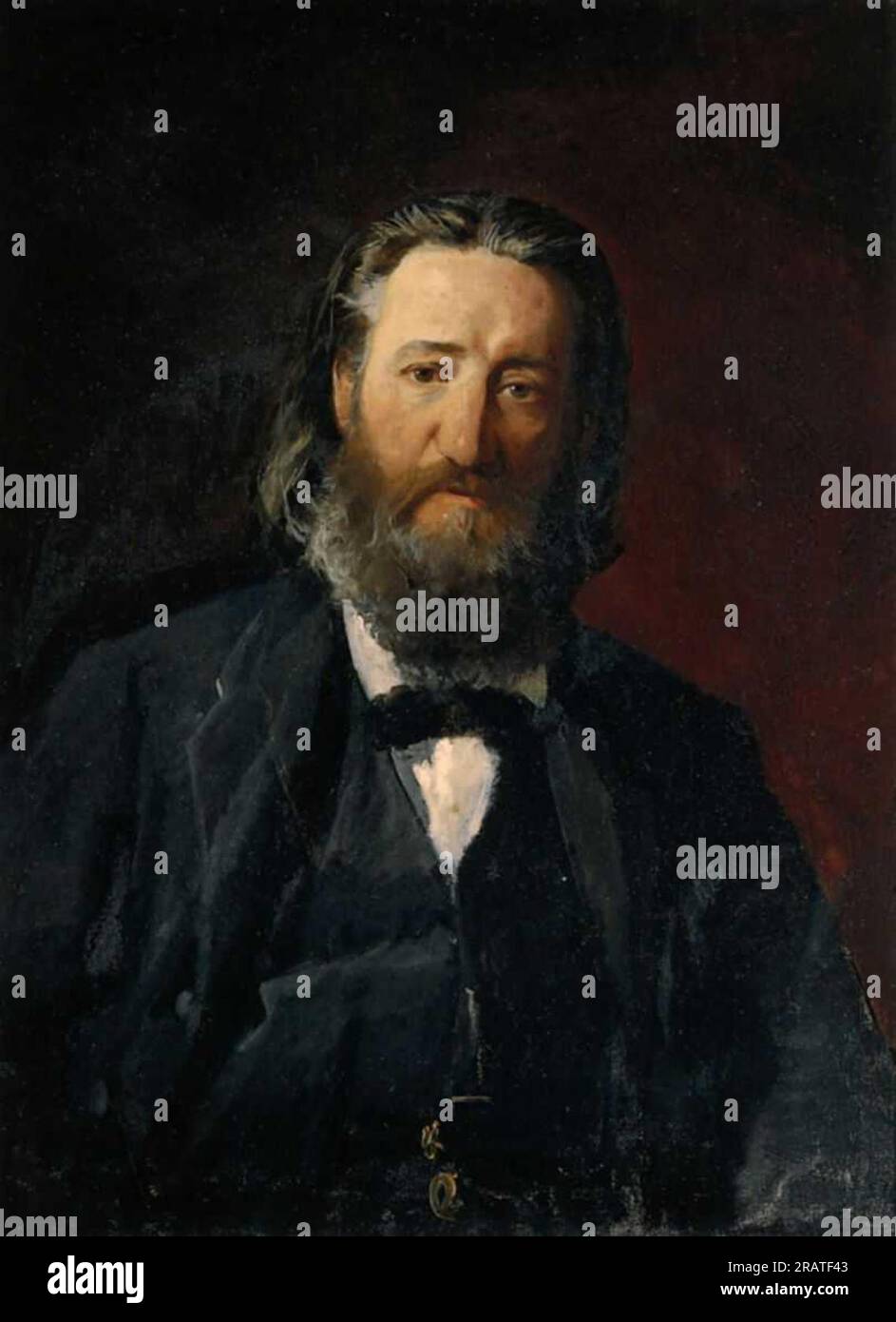 Portrait of Joseph Daumang 1868 by Nikolai Ge Stock Photo - Alamy