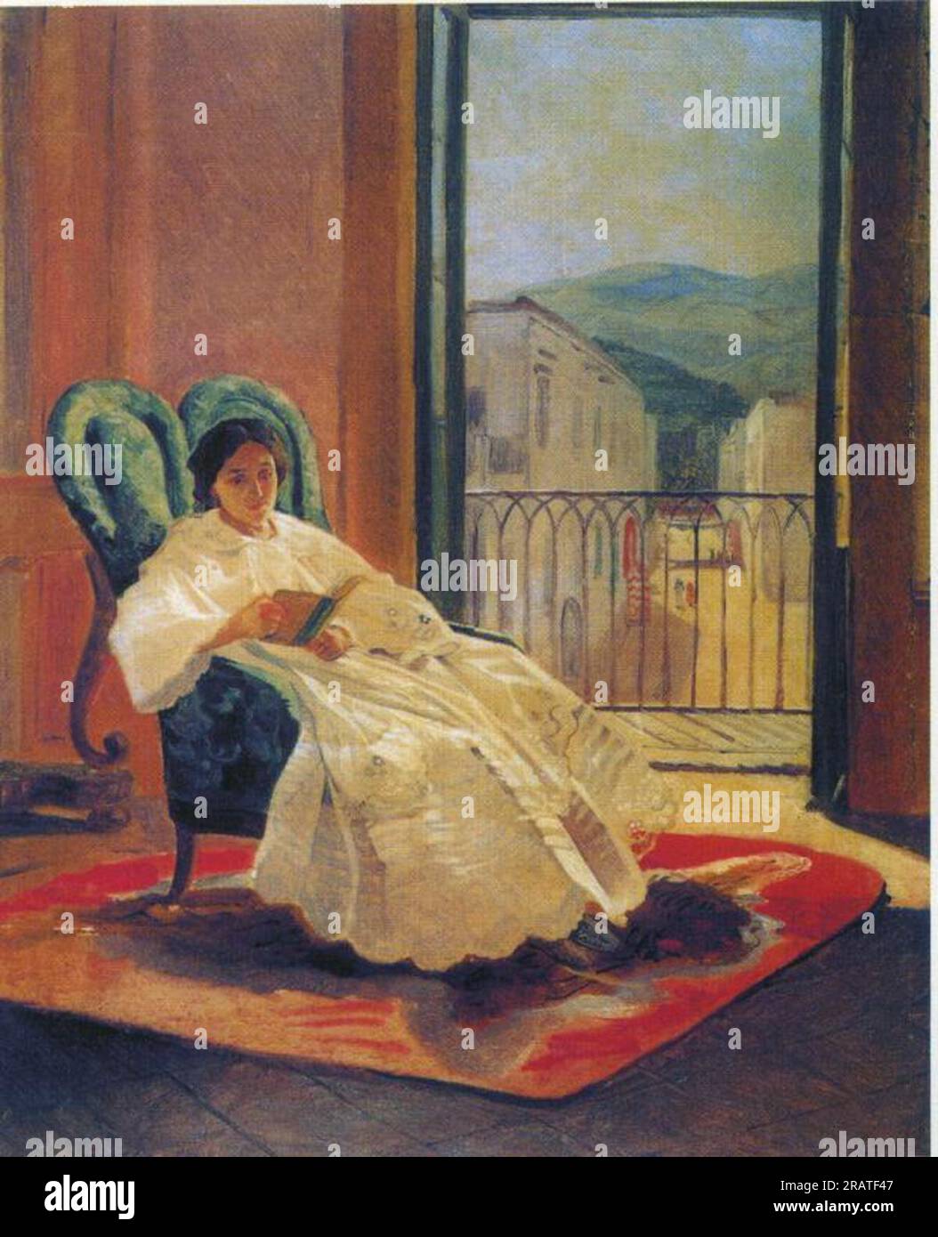 Portrait of the Artist's Wife Anna Ge 1858 by Nikolai Ge Stock Photo ...