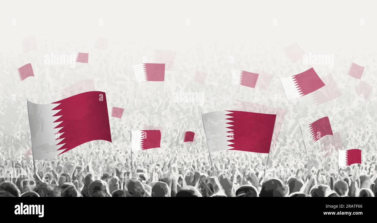 Qatari people celebrate Stock Vector Images - Alamy