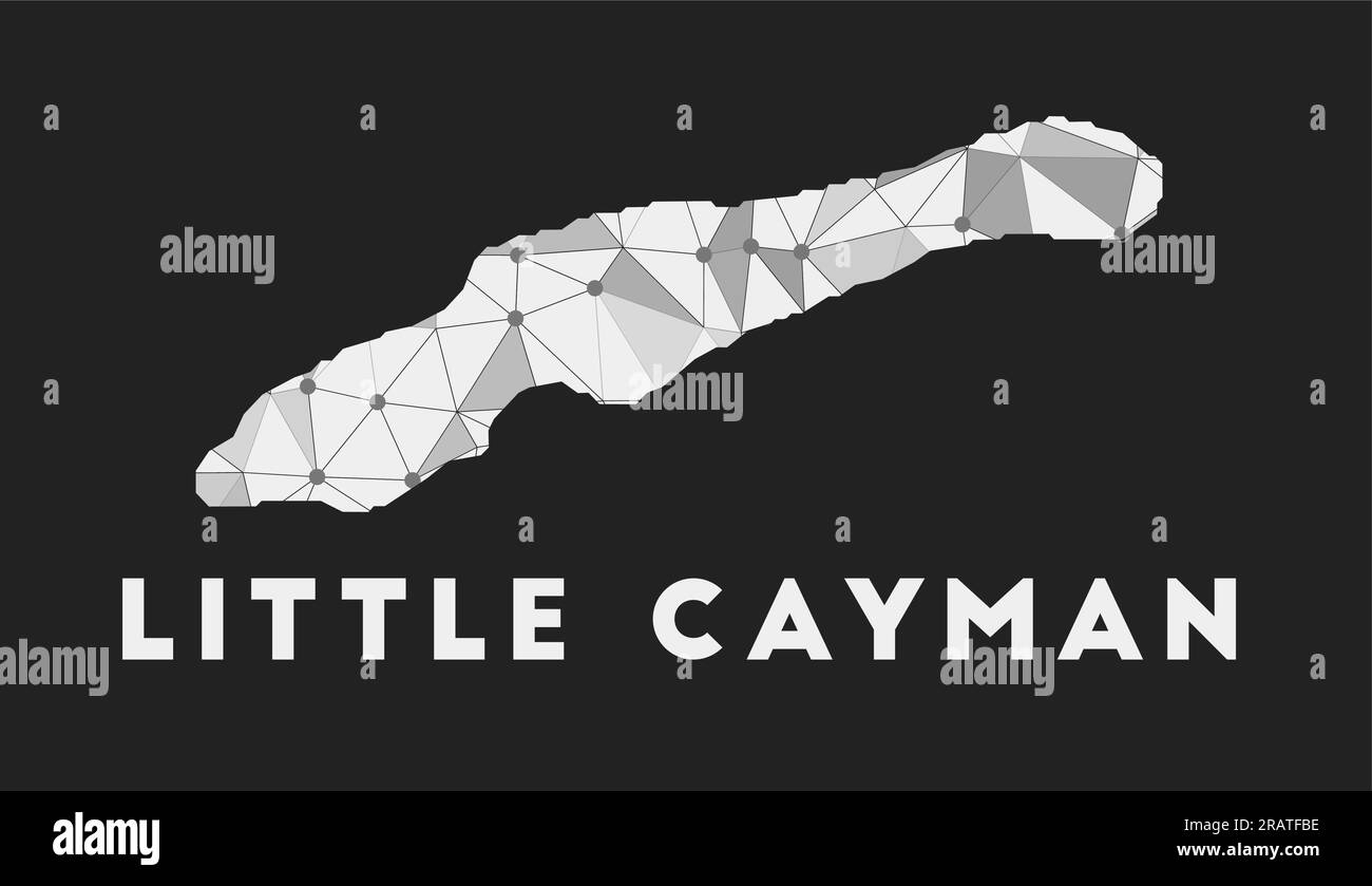 Little Cayman - communication network map of island. Little Cayman ...