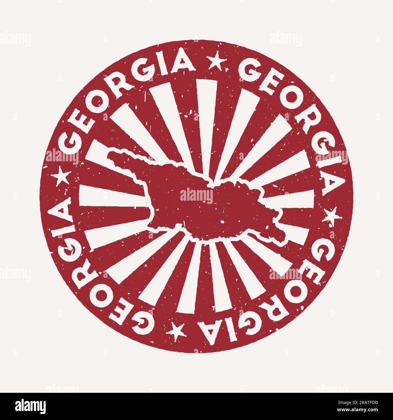 Georgia stamp. Travel red rubber stamp with the map of the country ...