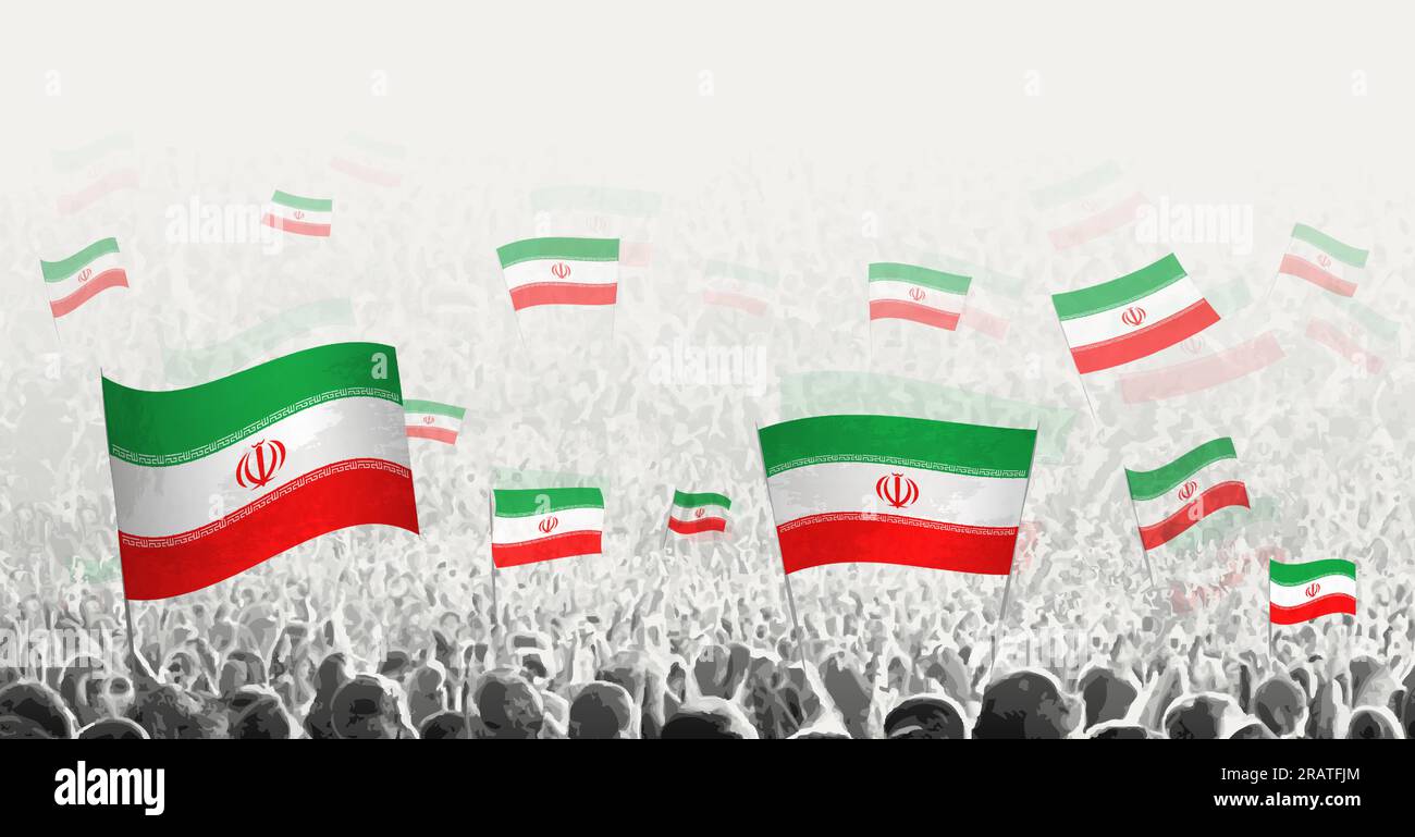 Iranian revolution crowd Stock Vector Images - Alamy