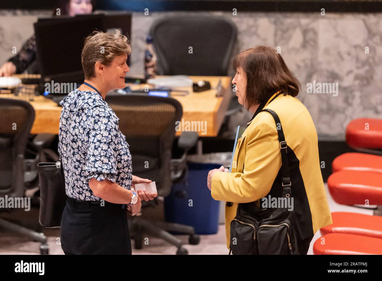 New York, USA. 05th July, 2023. Ambassador of United Kingdom Barbara ...