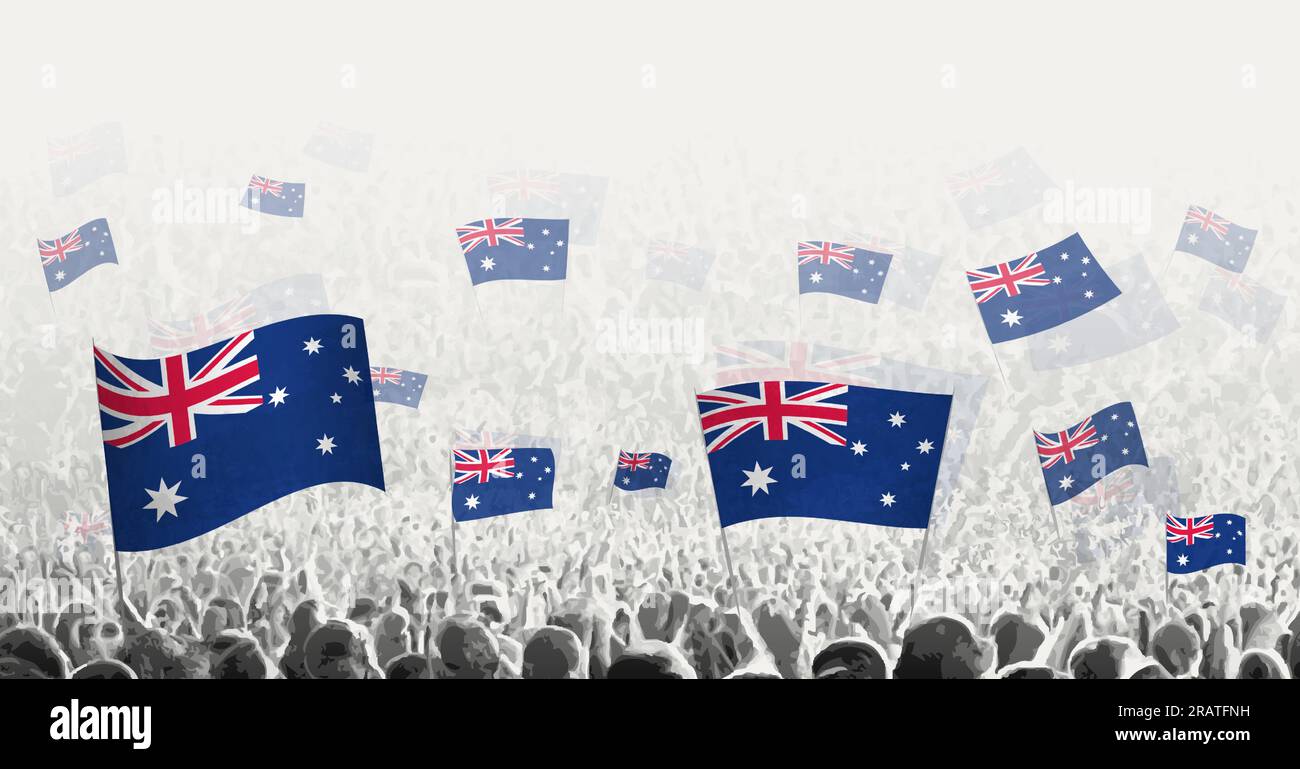 Group people holding australian flag hi-res stock photography and ...
