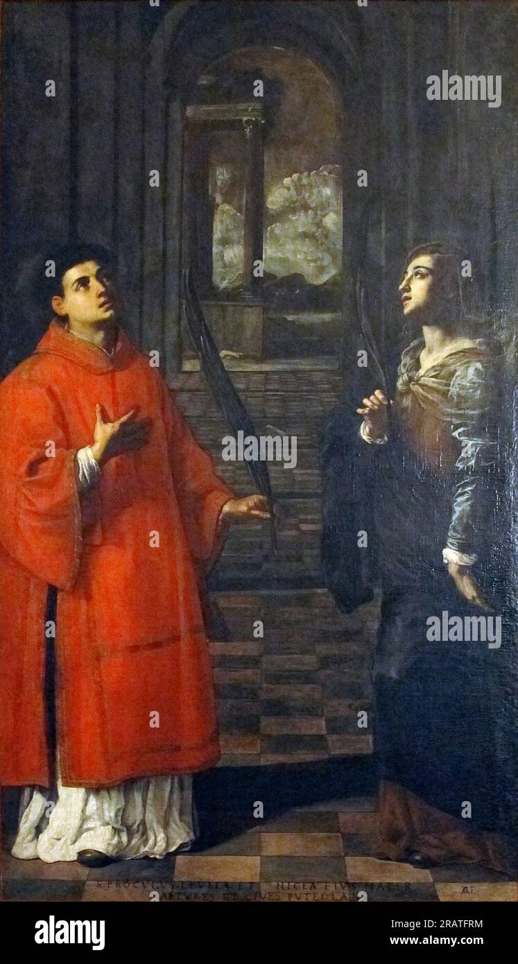 the Saints Proculus and Nicaea 1631 by Artemisia Gentileschi Stock ...