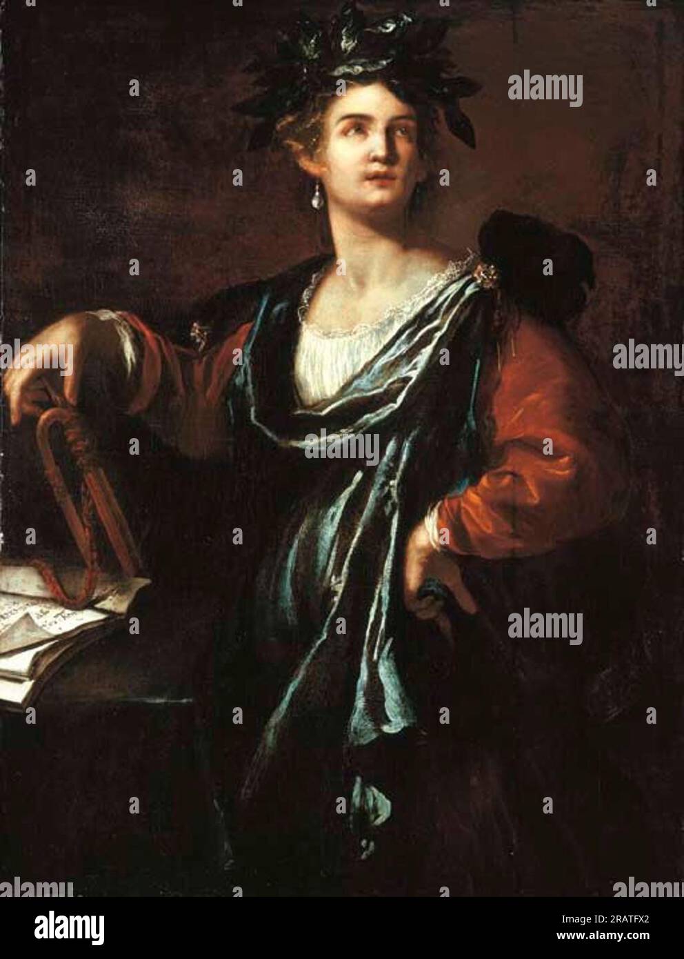 Clio, the Muse of History 1632 by Artemisia Gentileschi Stock Photo - Alamy
