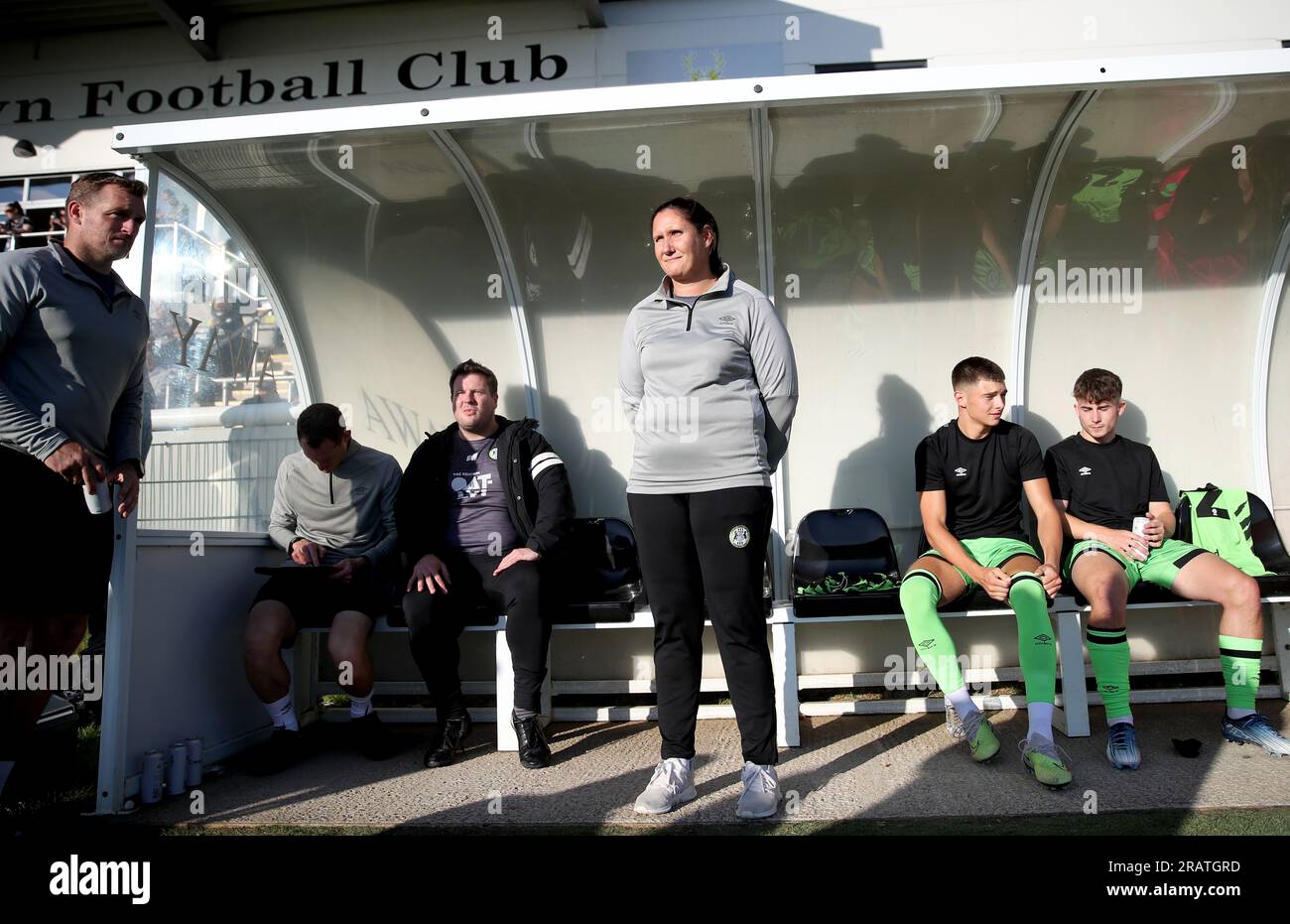 Forest Green Rovers' new caretaker head coach Hannah Dingley before the ...