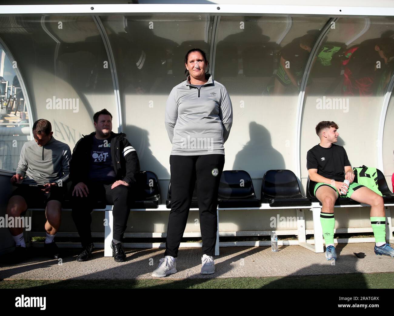 Forest Green Rovers' new caretaker head coach Hannah Dingley before the ...