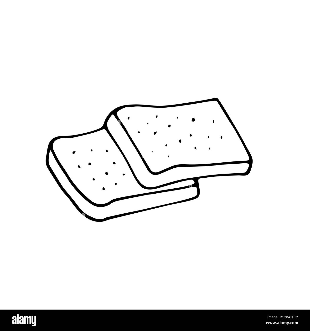 Slice Of Bread Clip Art Black And White