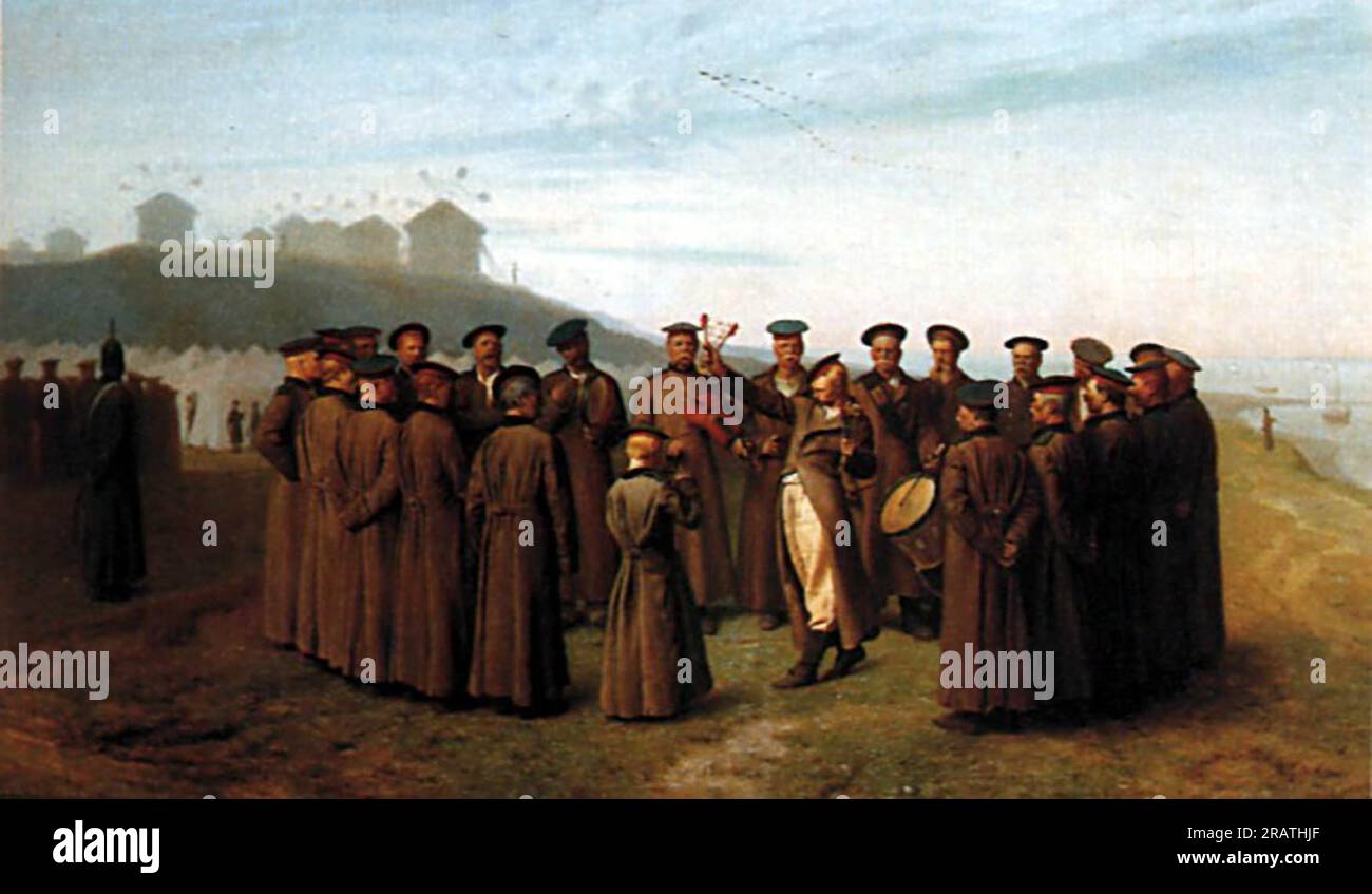 Recreation in a Russian Camp by Jean-Leon Gerome Stock Photo - Alamy