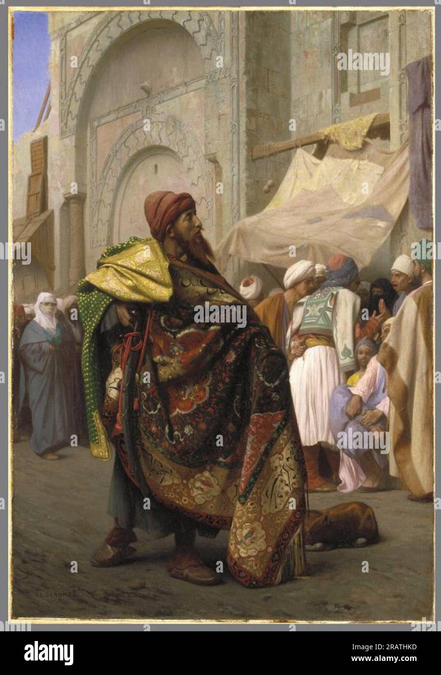 The Carpet Merchant of Cairo 1869 by Jean-Leon Gerome Stock Photo - Alamy