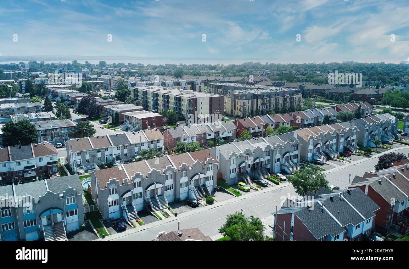 Aerial view aerial view suburbs hi-res stock photography and images - Alamy