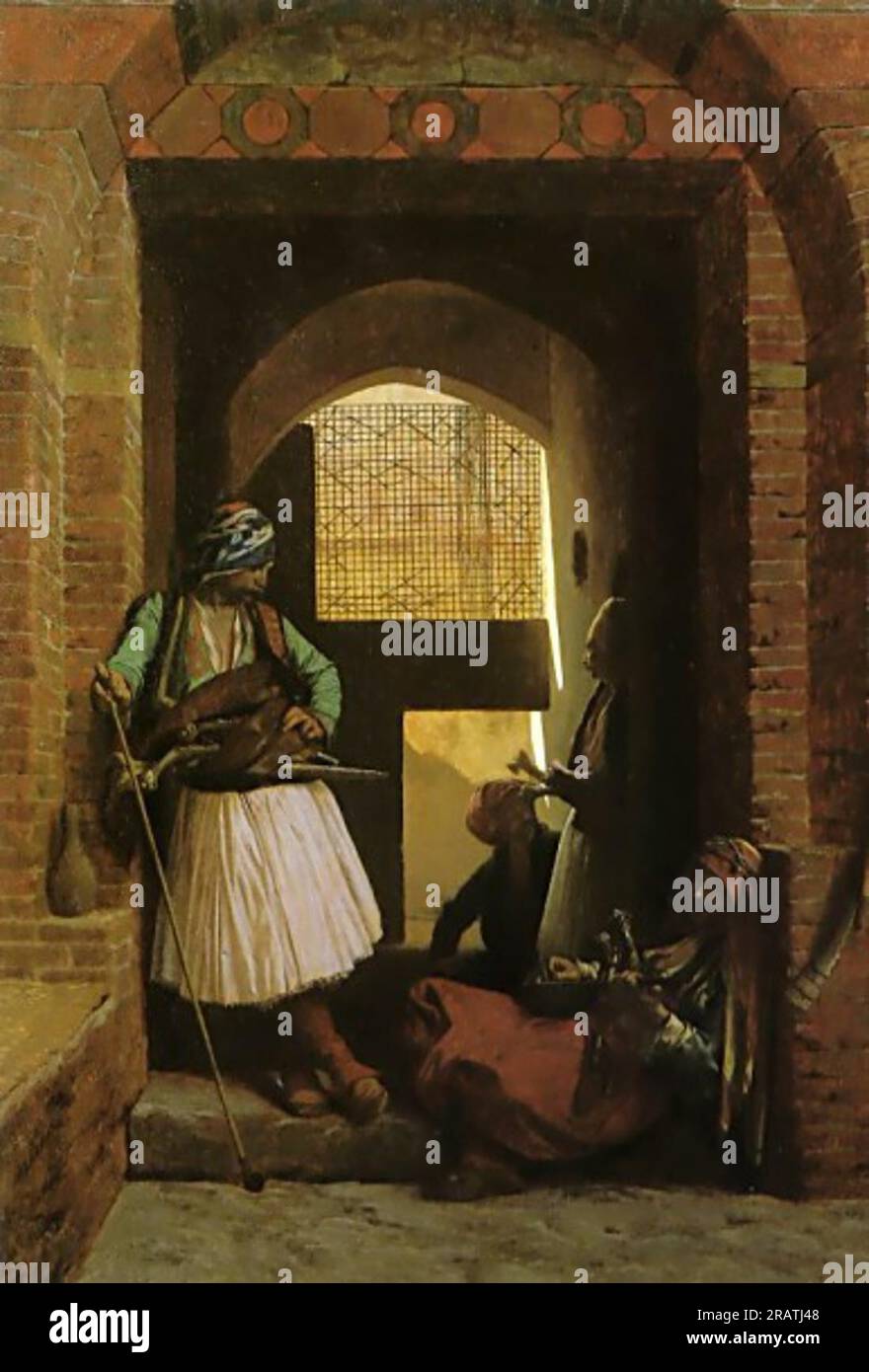 Arnauts of Cairo at the Gate of Bab-el-Nasr by Jean-Leon Gerome Stock Photo - Alamy