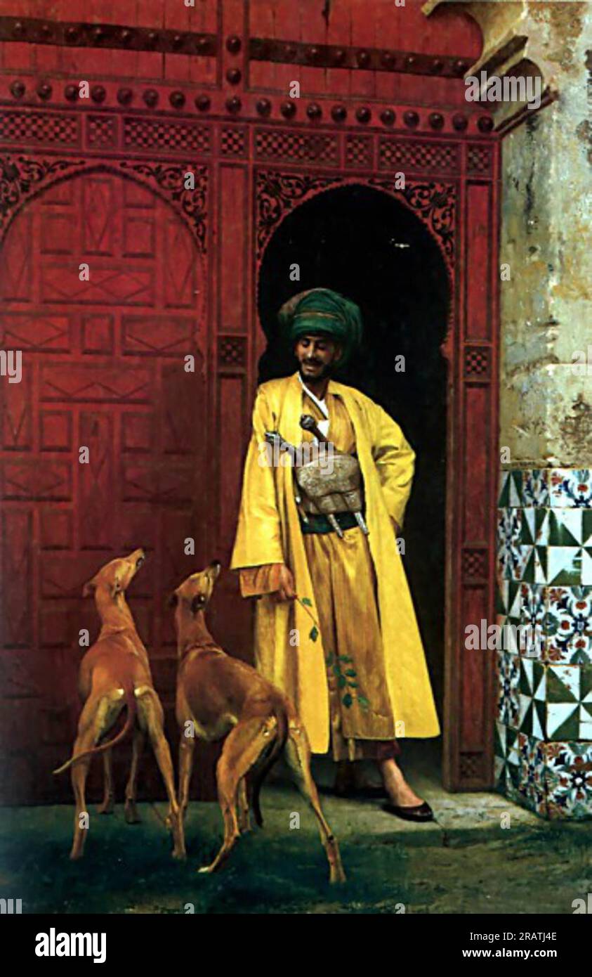 An Arab and His Dog by Jean-Leon Gerome Stock Photo - Alamy