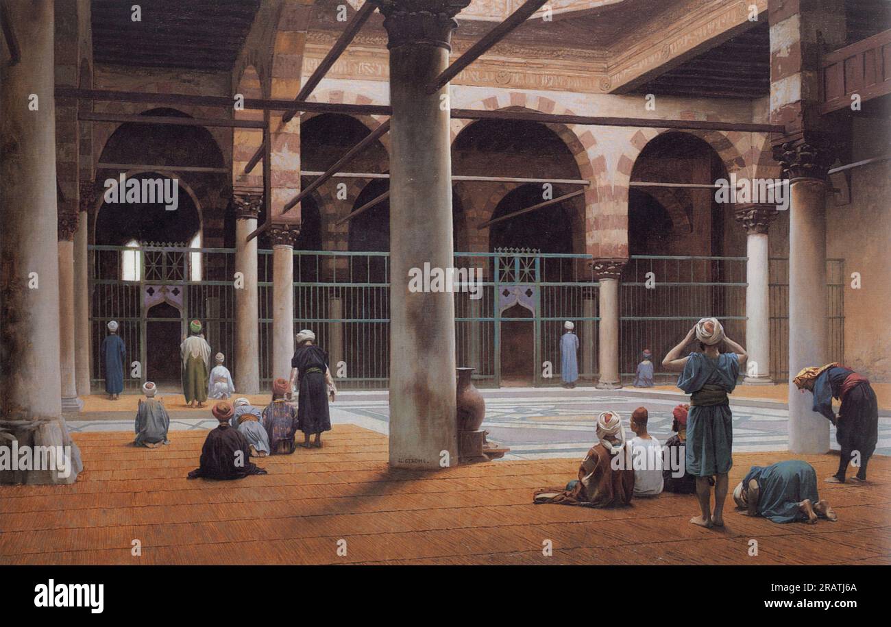 Interior of a Mosque 1870 by Jean-Leon Gerome Stock Photo - Alamy