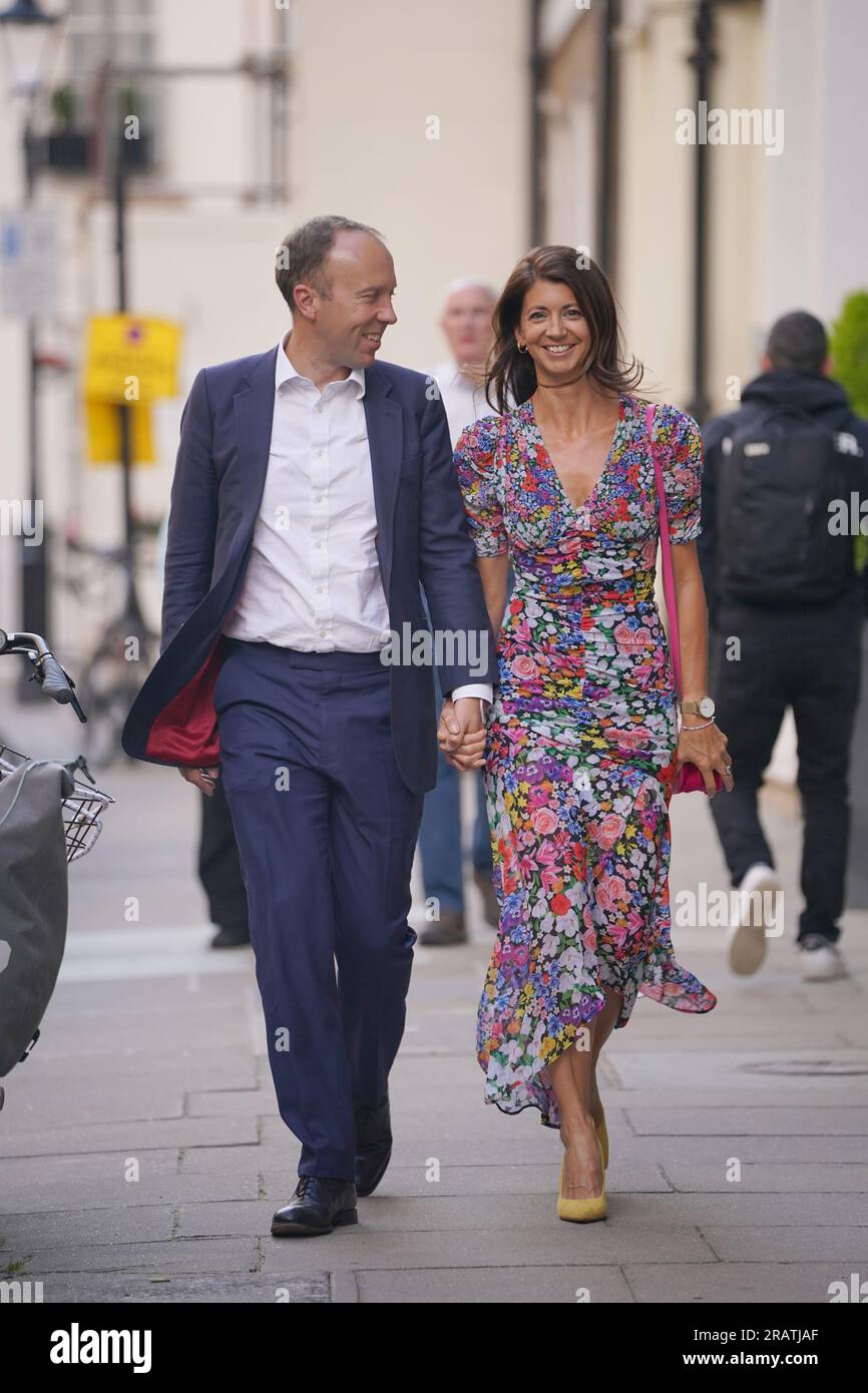 Former health secretary Matt Hancock arrives for The Spectator's Summer ...
