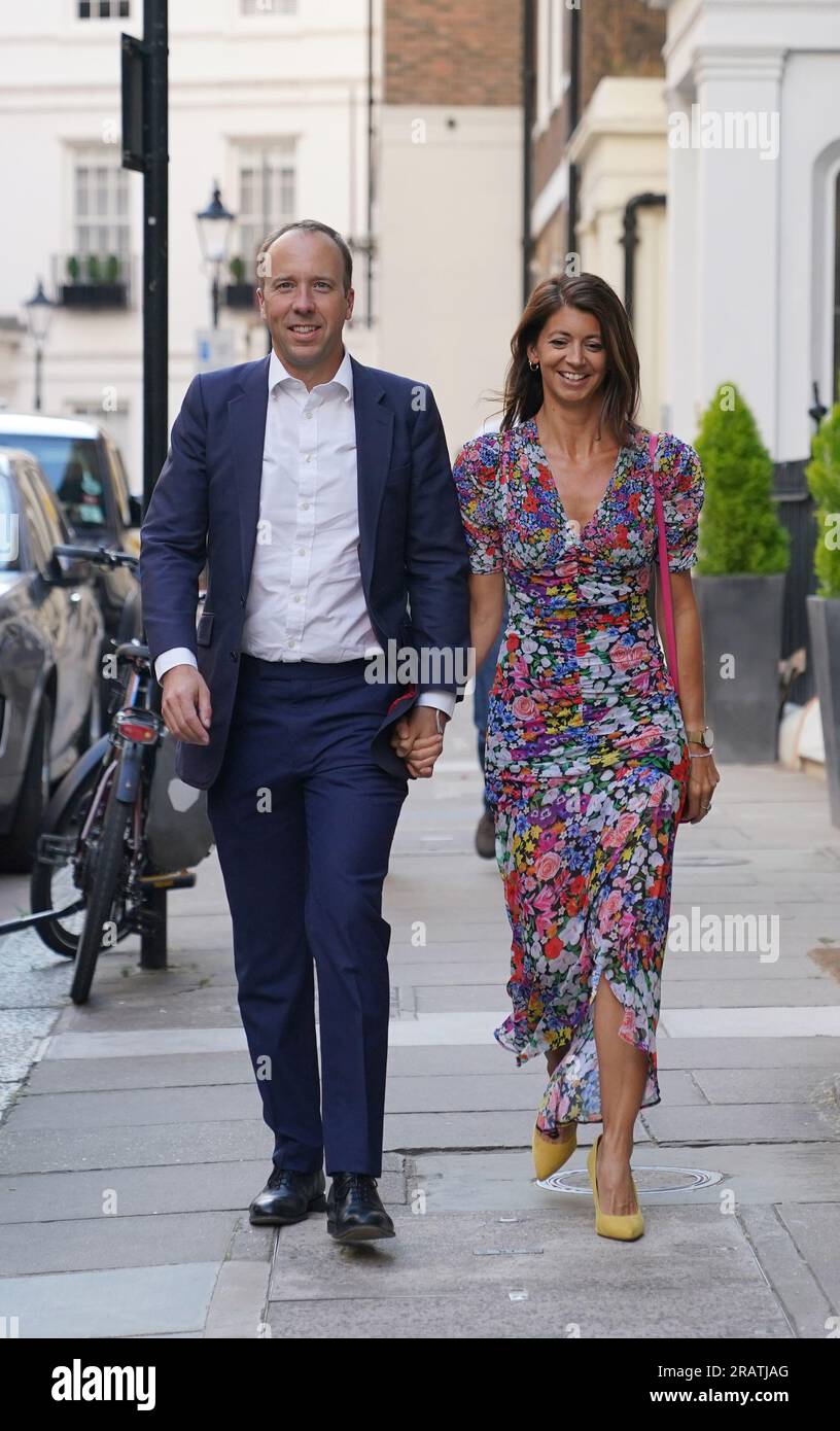Former health secretary Matt Hancock arrives for The Spectator's Summer ...