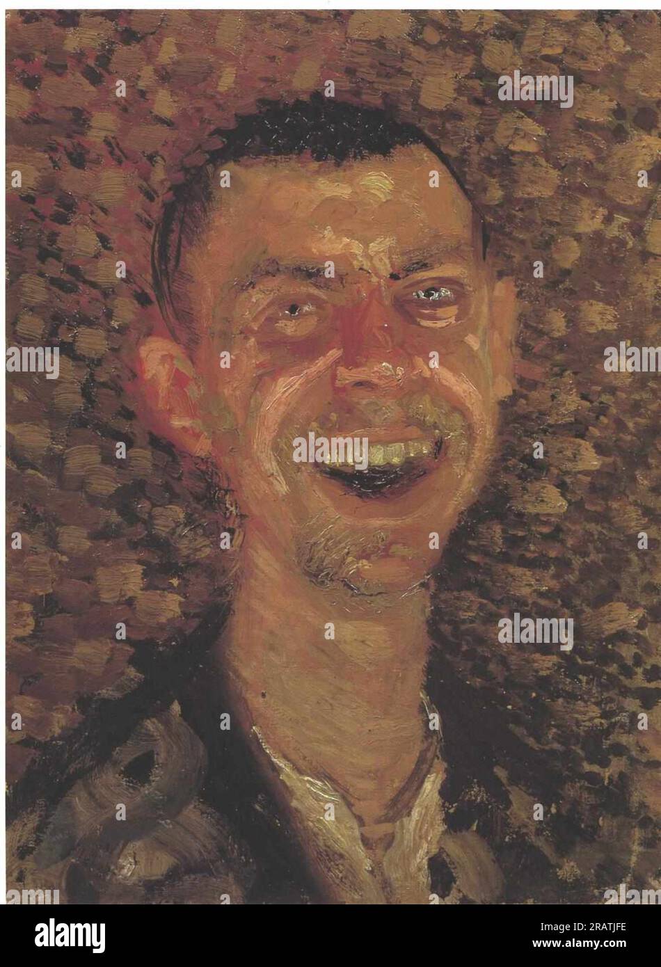 Self-Portrait Laughing 1907 by Richard Gerstl Stock Photo - Alamy