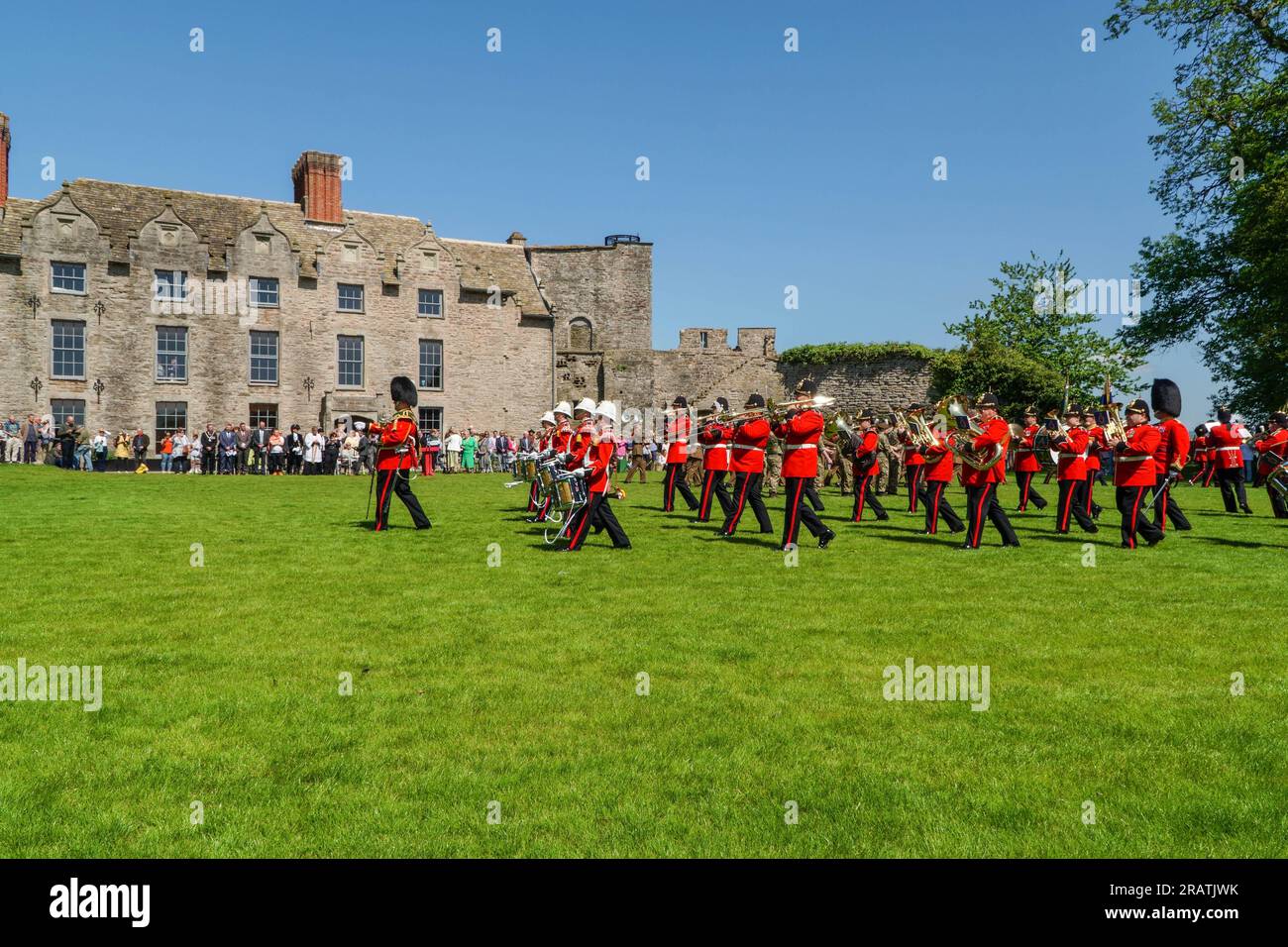 Royal Welsh Military Band, veterans and cadets celebrate the ...