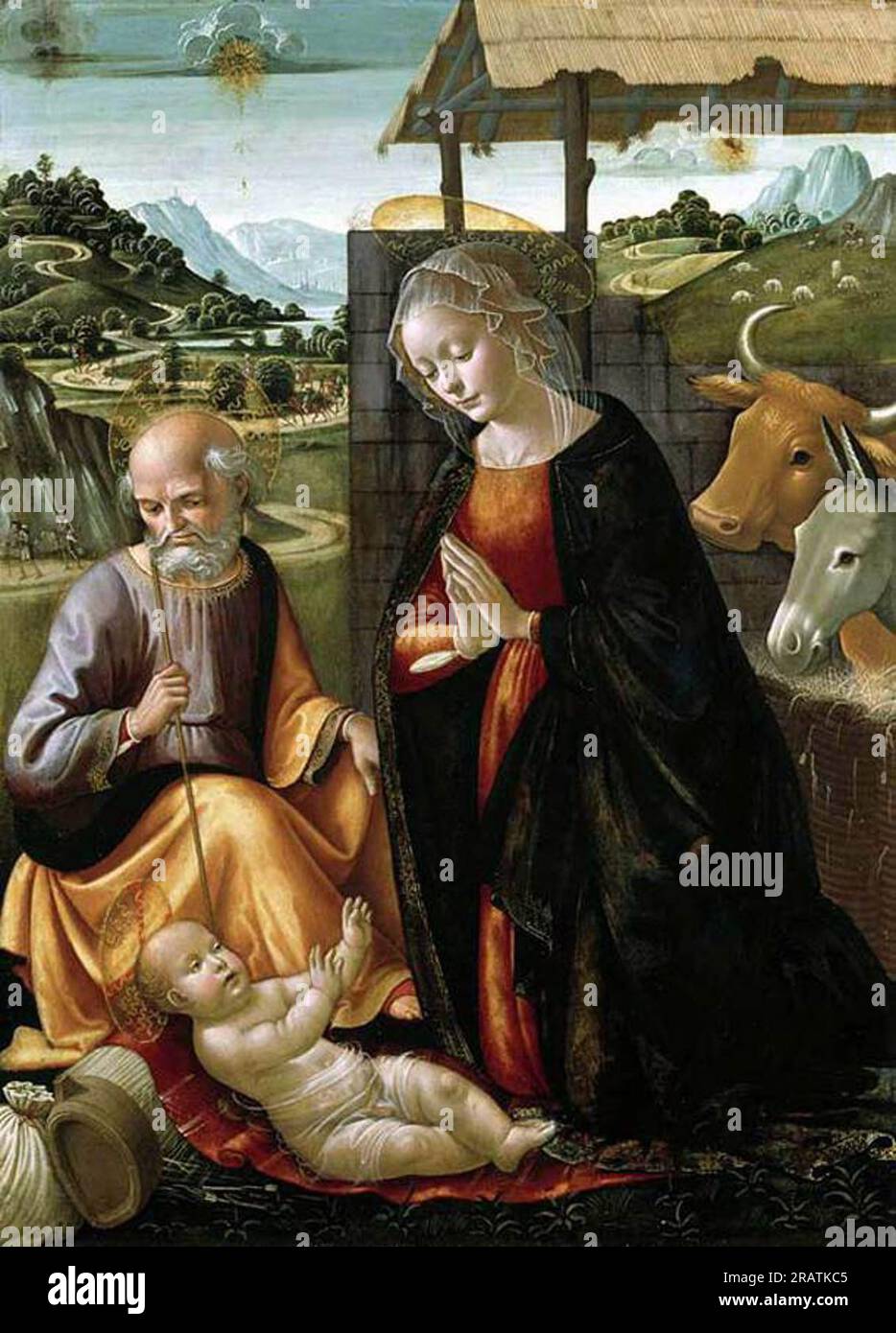 Nativity painting renaissance hi-res stock photography and images - Alamy