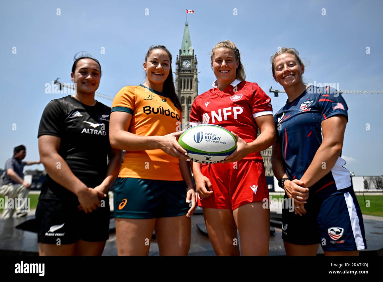 Ottawa, Can. 05th July, 2023. Team captains of the four Pacific Four ...