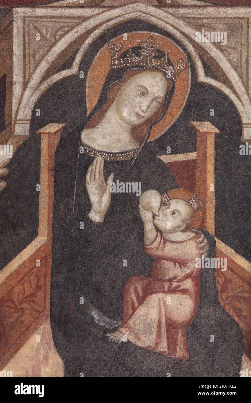 Master of Oropa, frescoes from the 14th century, The Eusebian Sacellum ...